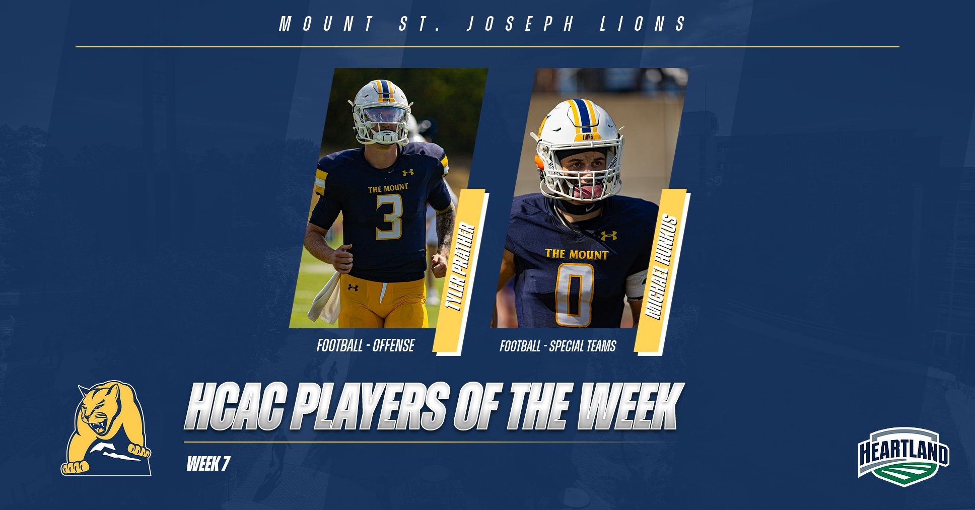 Two Members of the Lions Football Team Receive Athlete of the Week ...