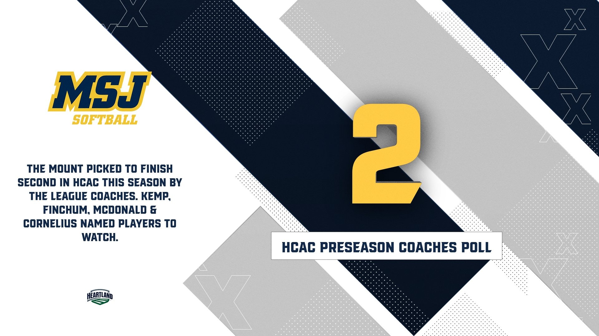 MSJ Softball Picked to Finish Second in HCAC this Season - Mount St ...