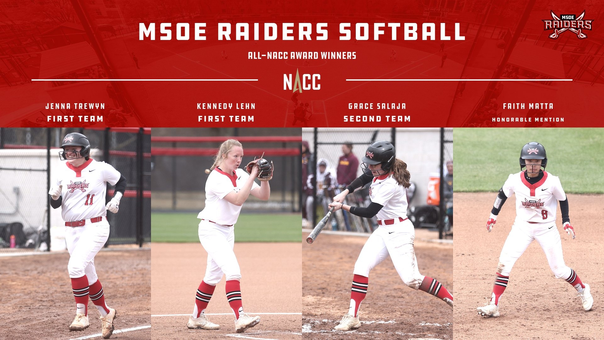 Softball Earns Four All-NACC Nods - Milwaukee School of Engineering