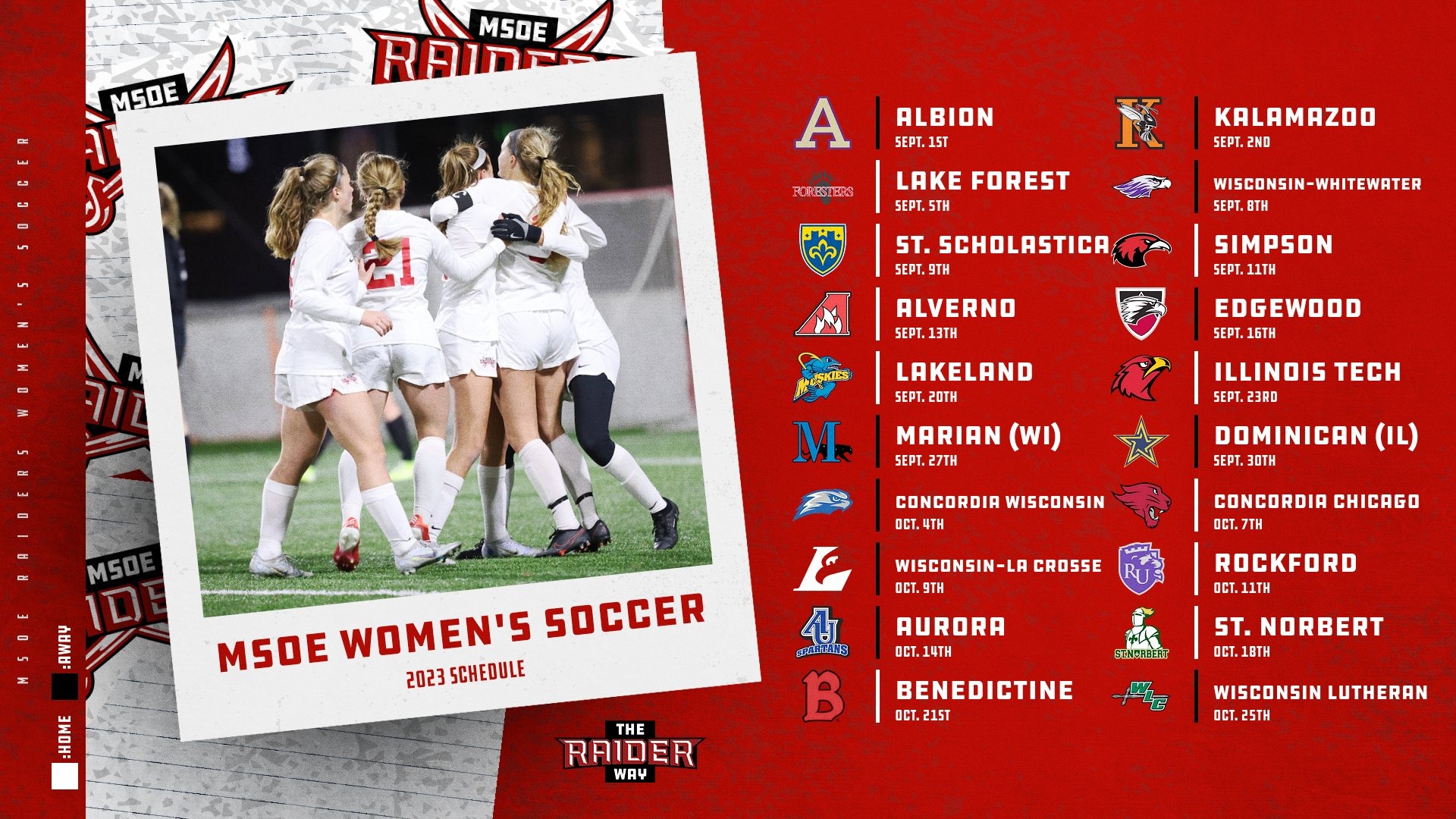 2023-24 Raiders Schedule Release: Women's Soccer - Milwaukee School of ...