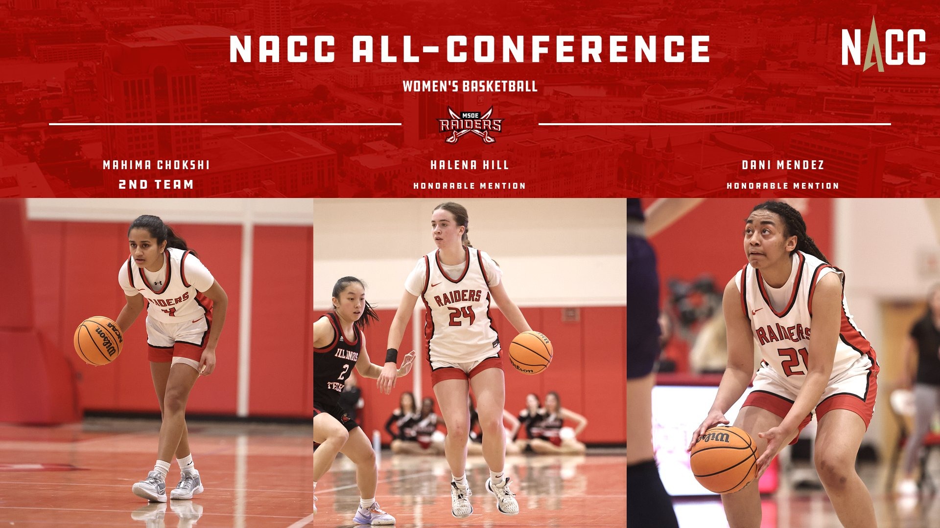 Three Raiders Named to Women's Basketball All-NACC Teams - Milwaukee School of Engineering