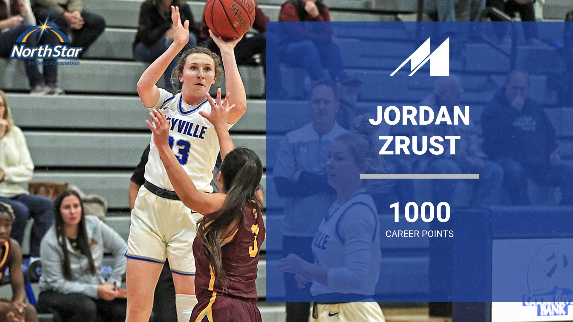 Zrust scores 1000 career points in victory over Blue Hawks - Mayville ...