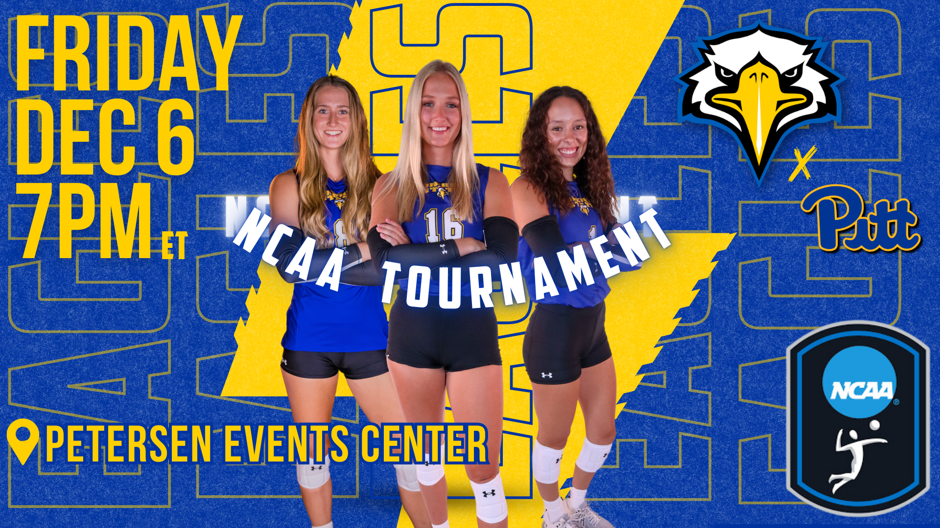 Volleyball Ready for NCAA Challenge at No. 1 Pitt Friday Night ...