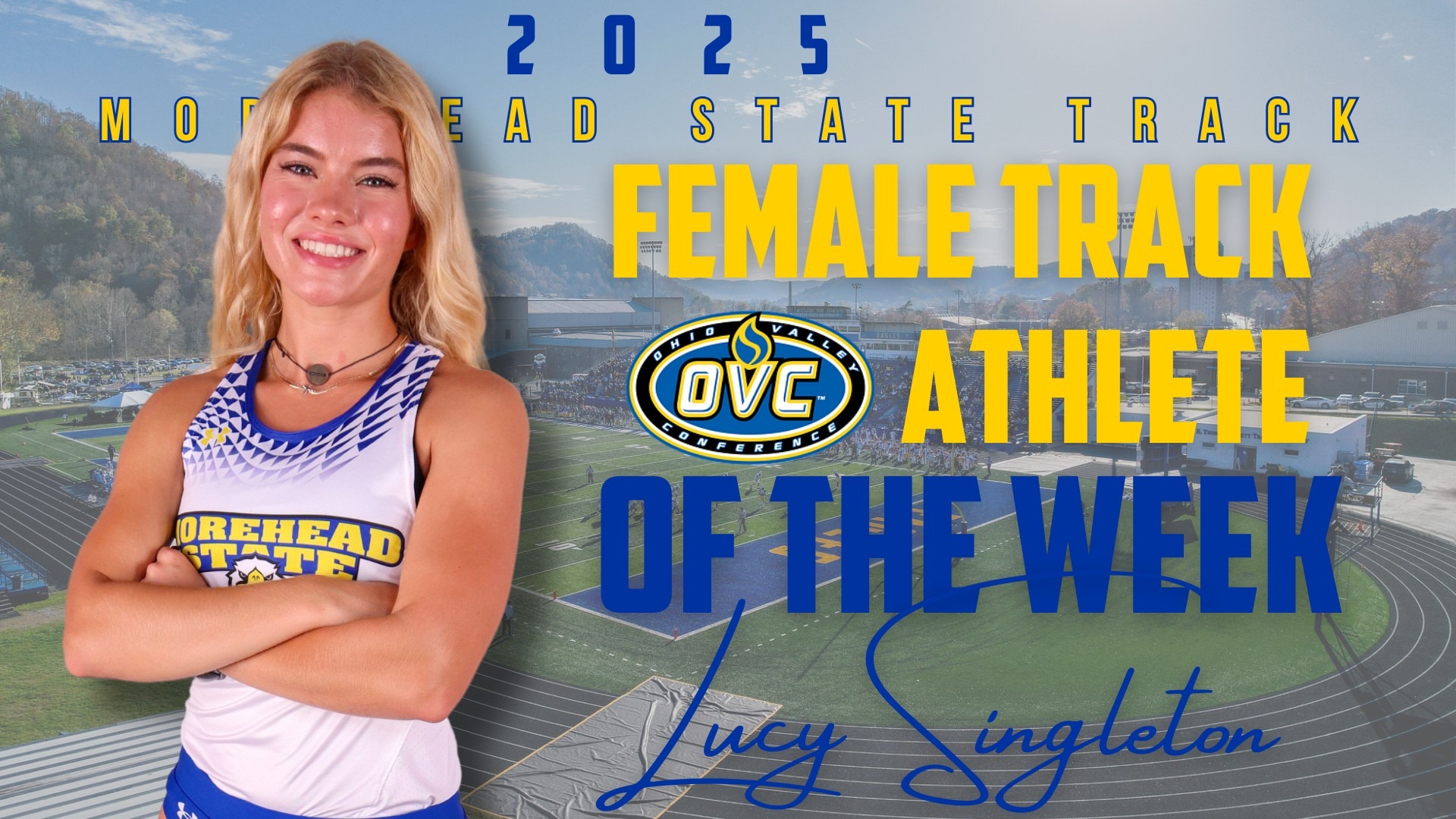 SINGLETON WINS MILE AT OVC INDOOR TRACK CHAMPIONSHIPS! - Morehead State ...