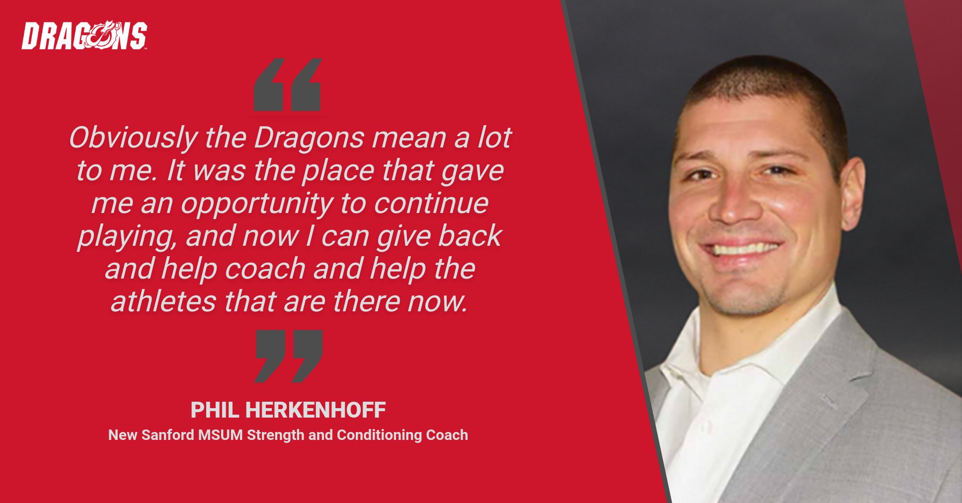 Phil Herkenhoff Back at Alma Mater as New Sanford MSUM Head Strength ...