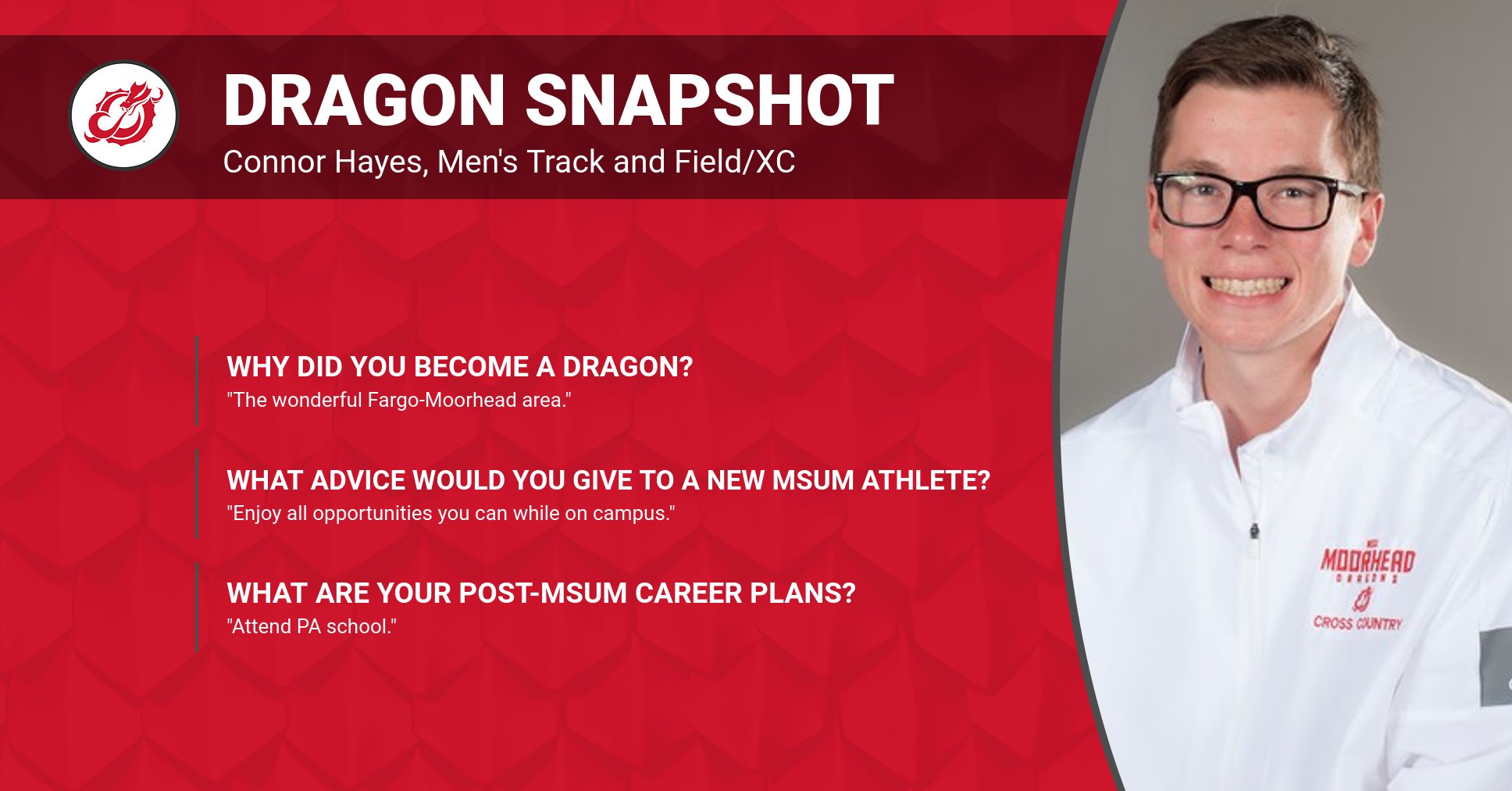 Dragon Snapshot: Men's Track and Field/XC Athlete Connor Hayes - MSU ...