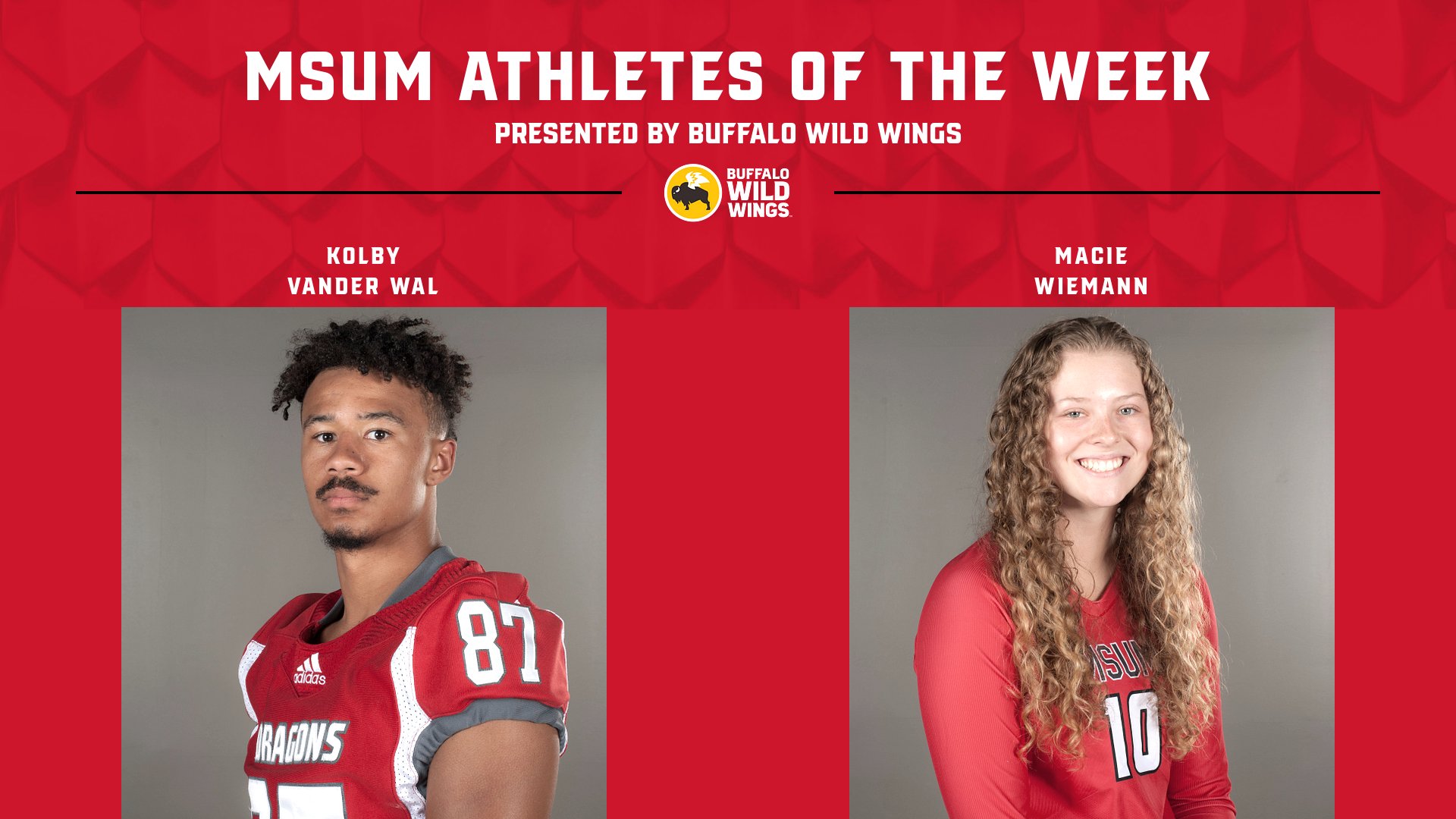 Vander Wal and Wiemann Named MSUM Athletes of the Week Presented by ...