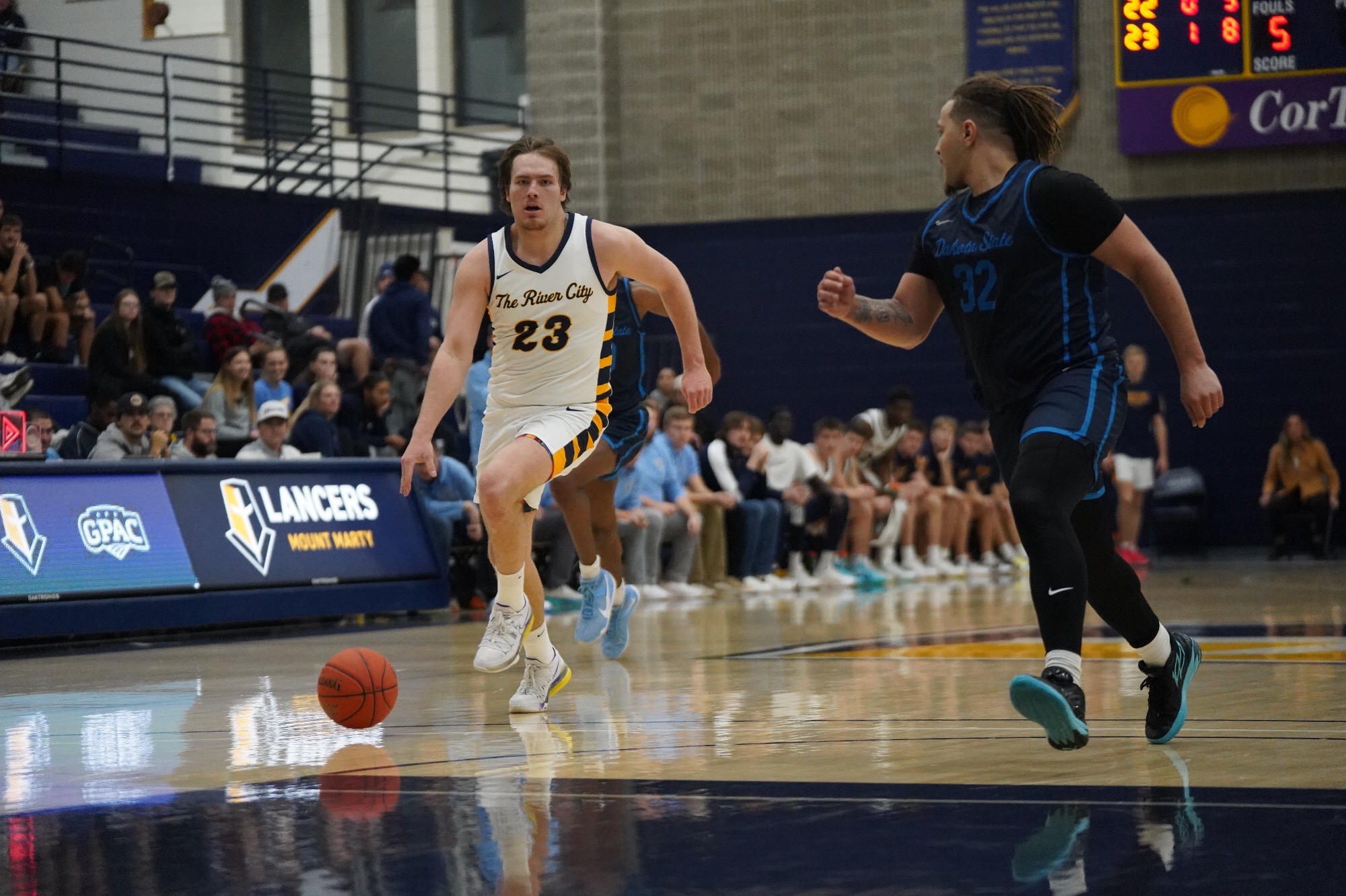 Men's Basketball: Lancers Secure Win Over Haskell - Mount Marty University