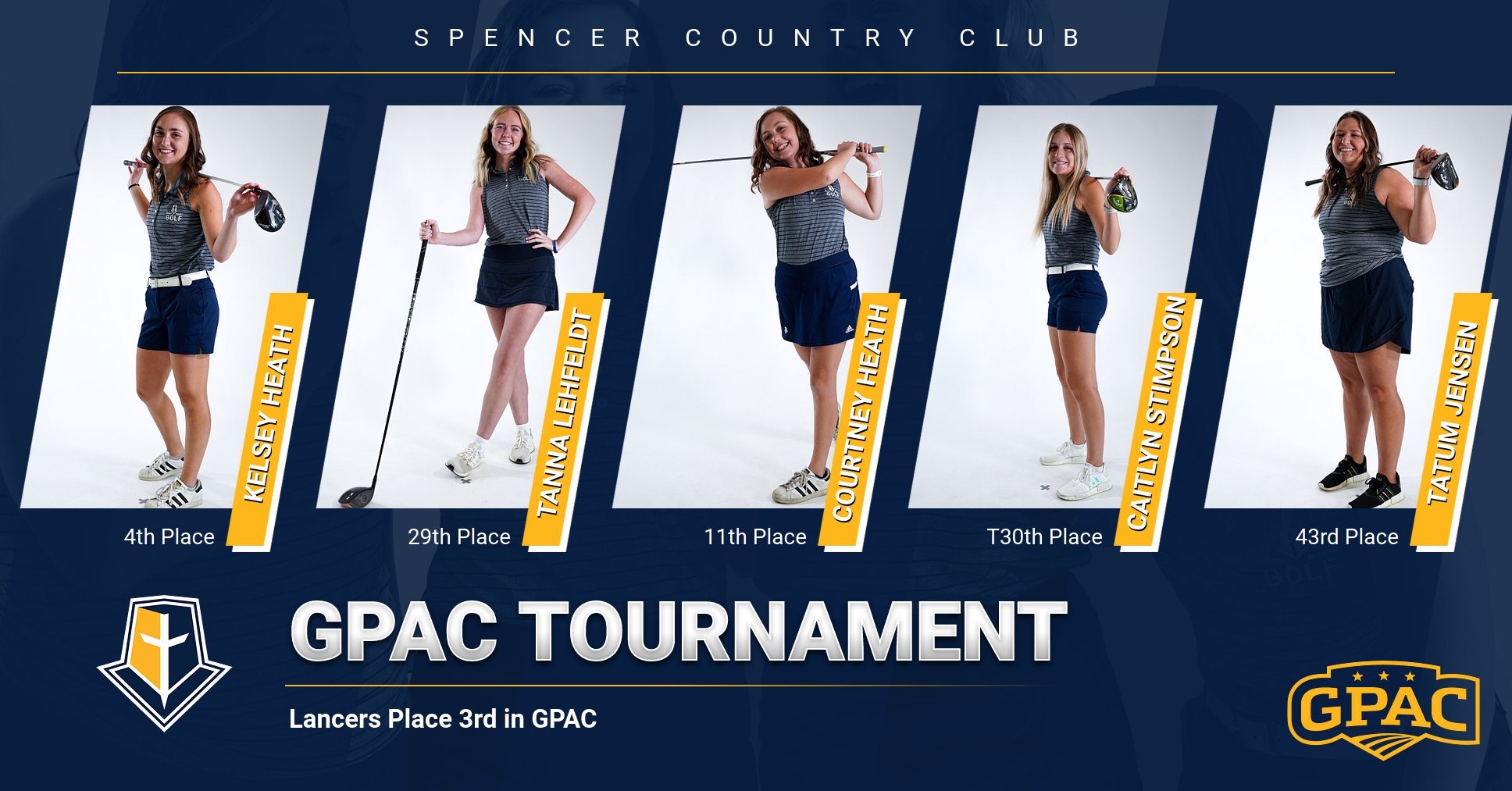 Women's Golf: Lancers Place 3rd In GPAC Championships - Mount Marty ...