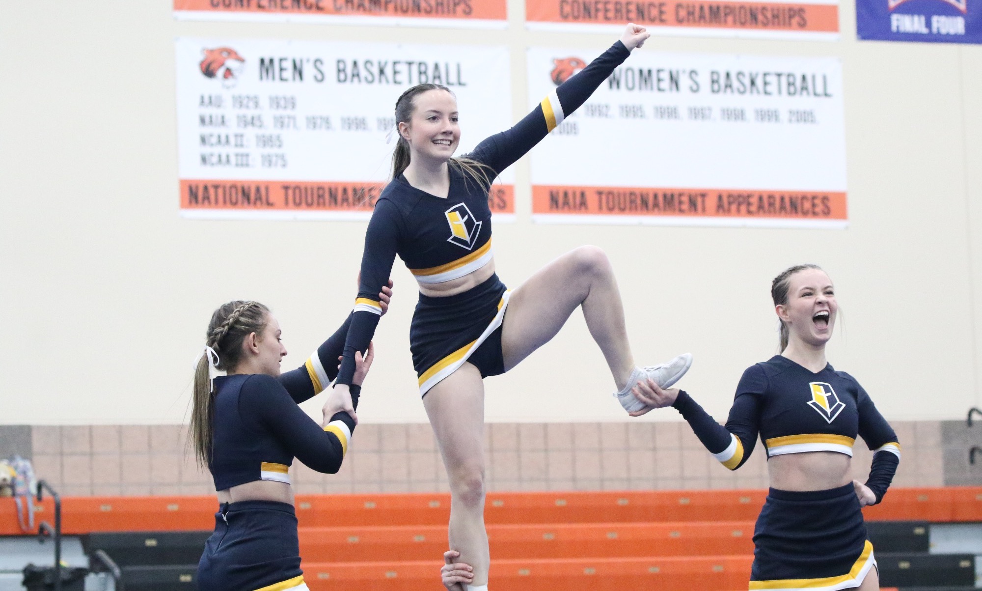 Cheer: Lancers Place 8th At GPAC Championships - Mount Marty University