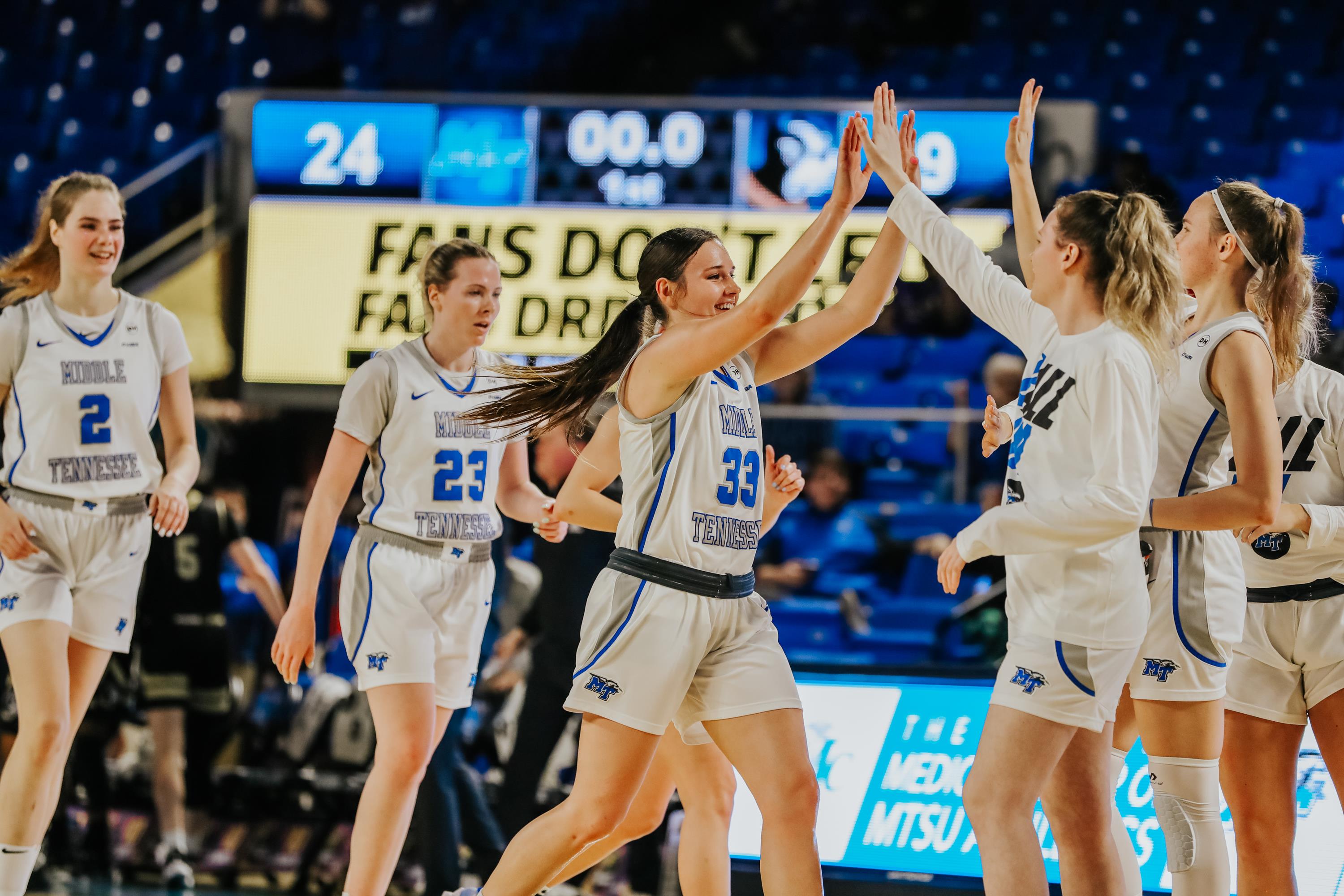 Lady Raiders roll into second round of WNIT - Middle Tennessee State ...