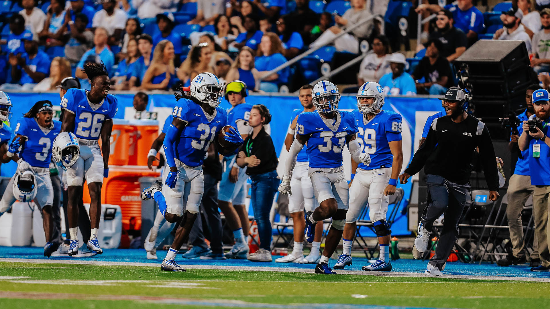 Blue Raiders thrash Tigers in the 2022 Home Opener - Middle Tennessee State University Athletics