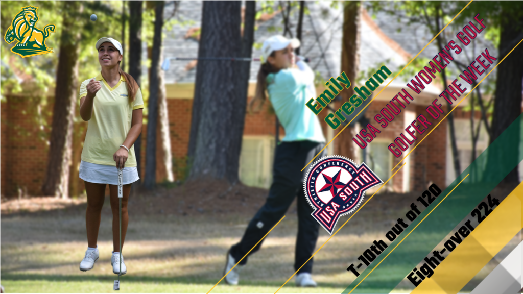 Gresham Picked as Golfer of the Week - Methodist University Athletics