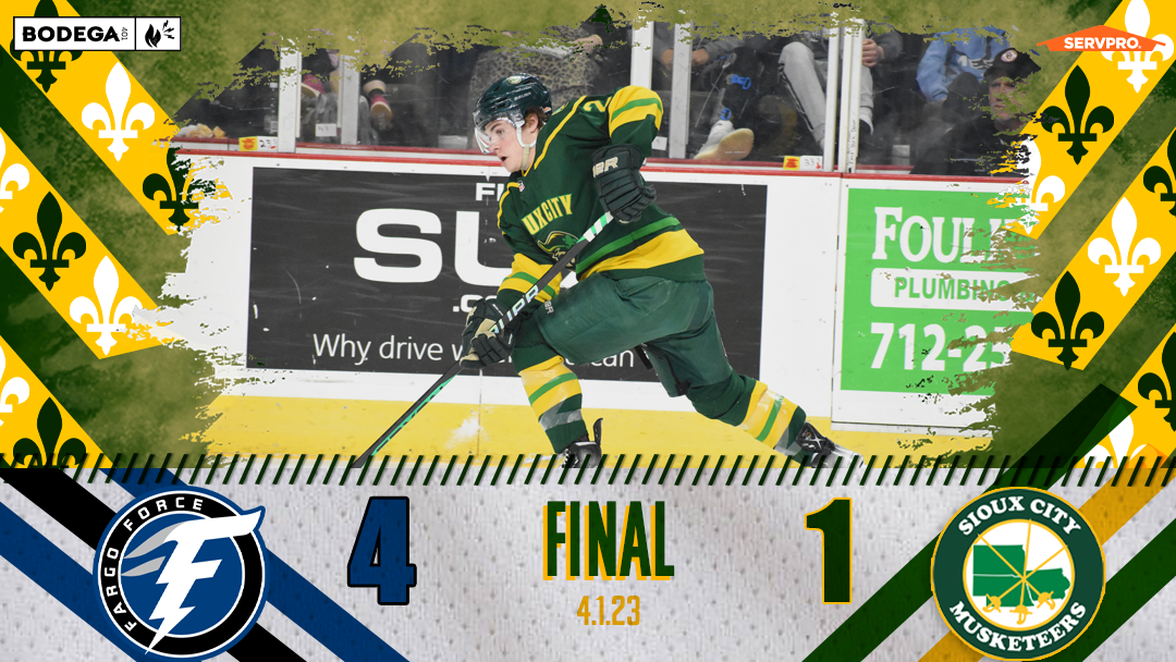 MUSKETEERS FOOLED TO START APRIL - Sioux City Musketeers