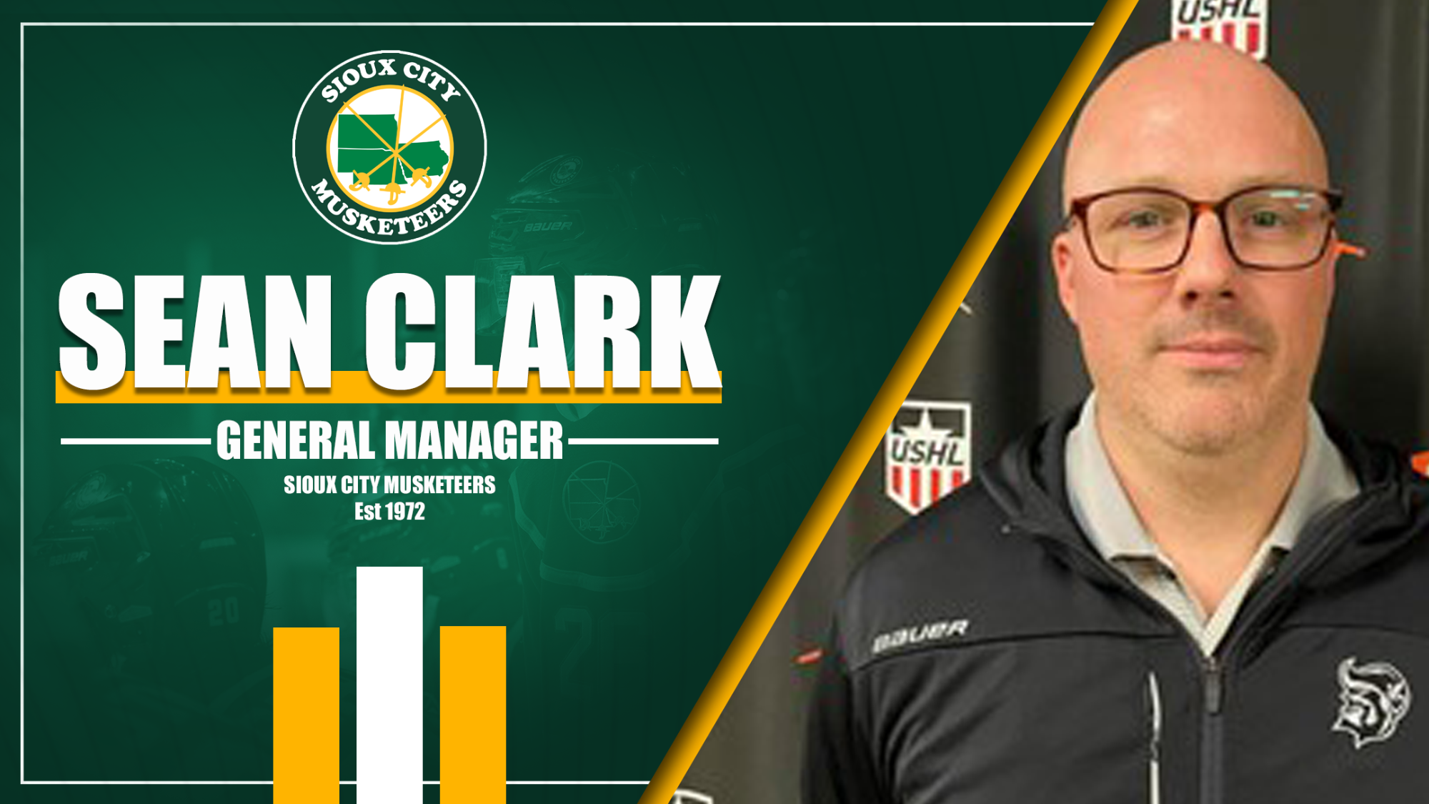 MUSKETEERS NAME SEAN CLARK AS GENERAL MANAGER - Sioux City Musketeers