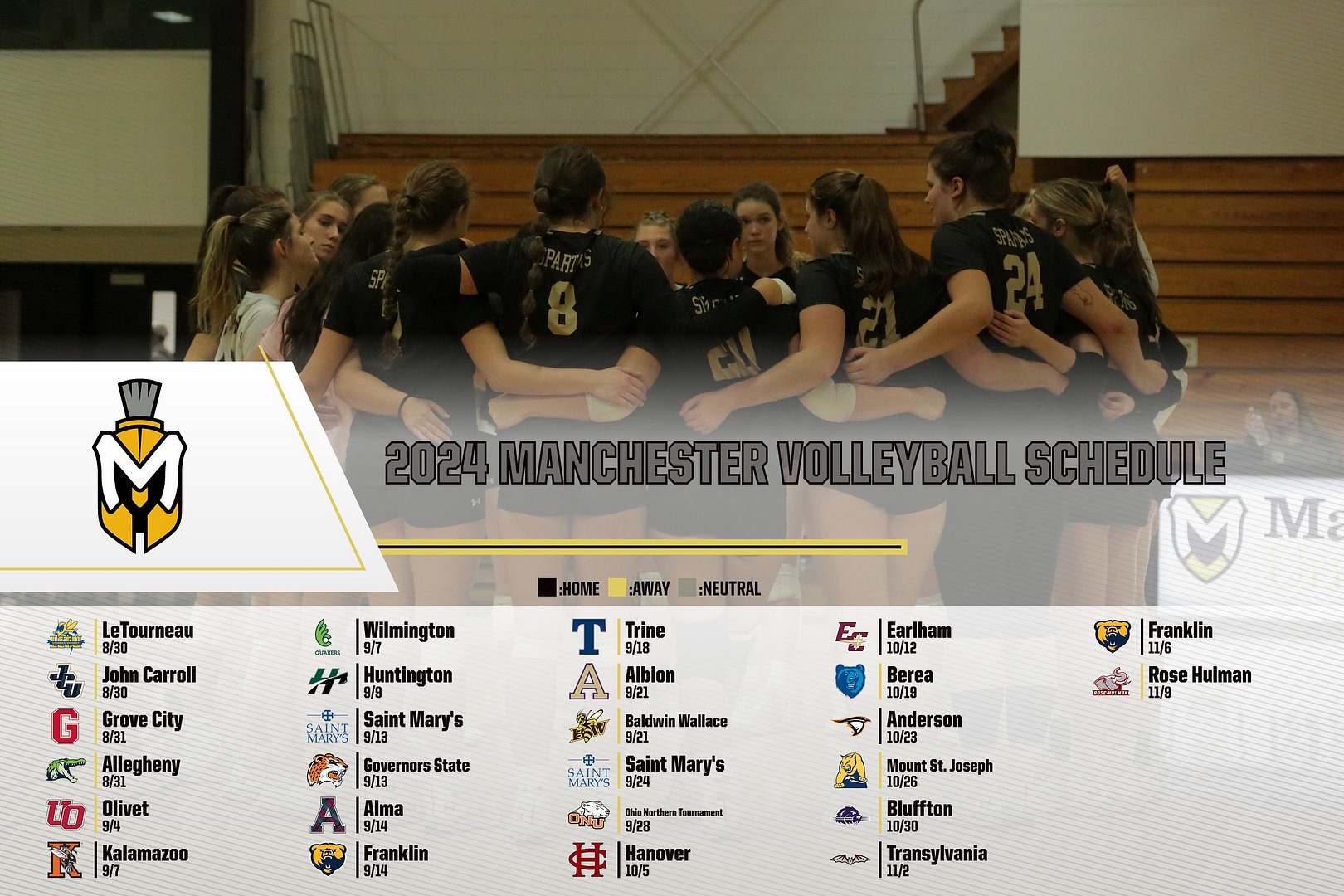 Manchester Volleyball Announces 2023 Schedule - Manchester University