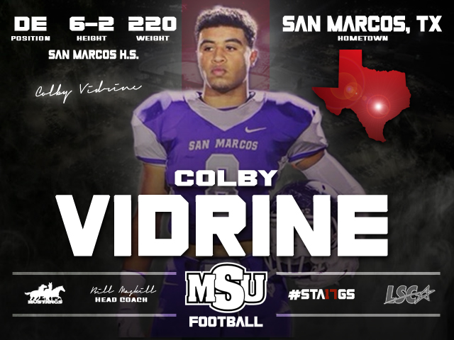 Colby Vidrine - Football - MSU Athletics