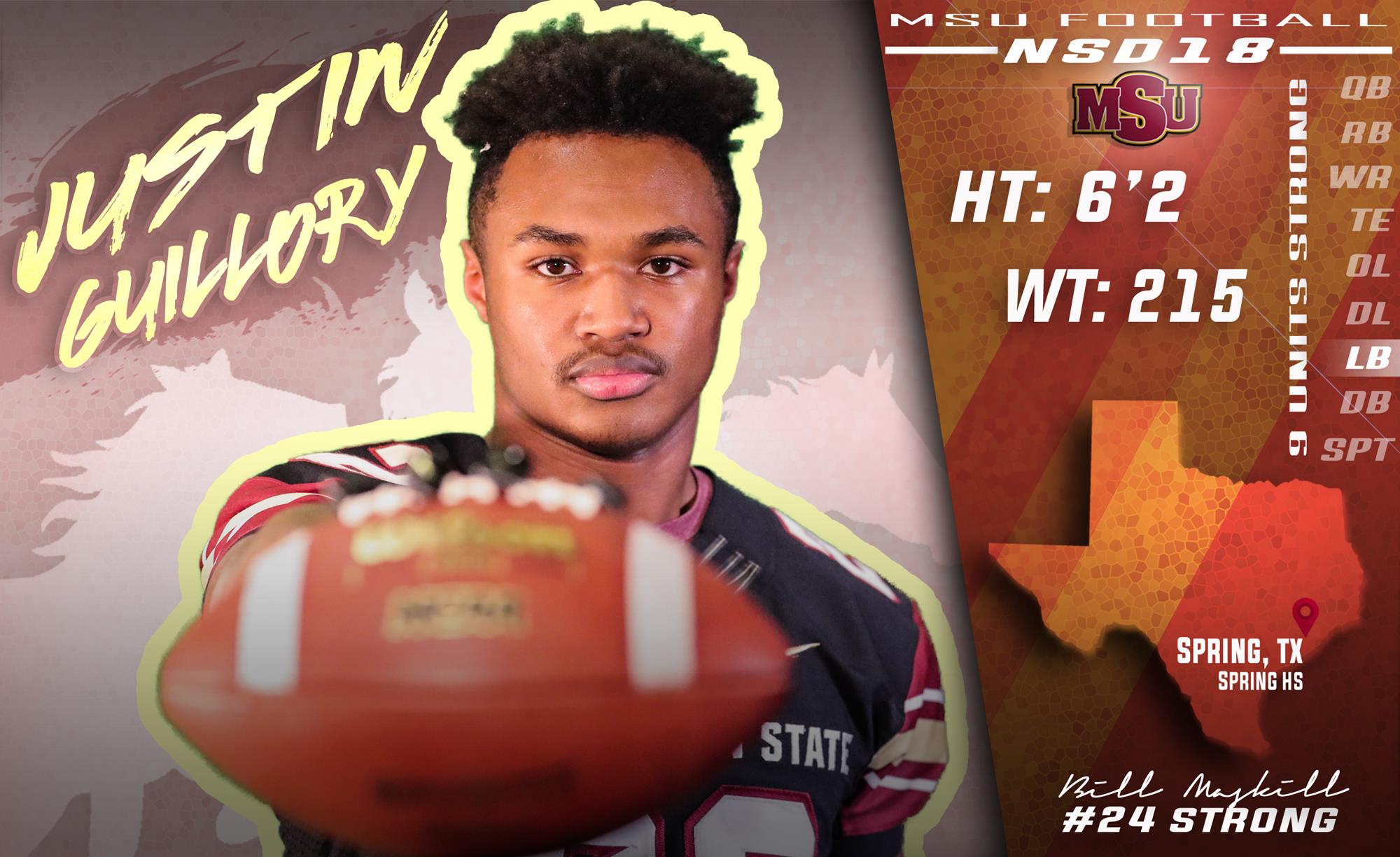 Justin Guillory - Football - MSU Athletics