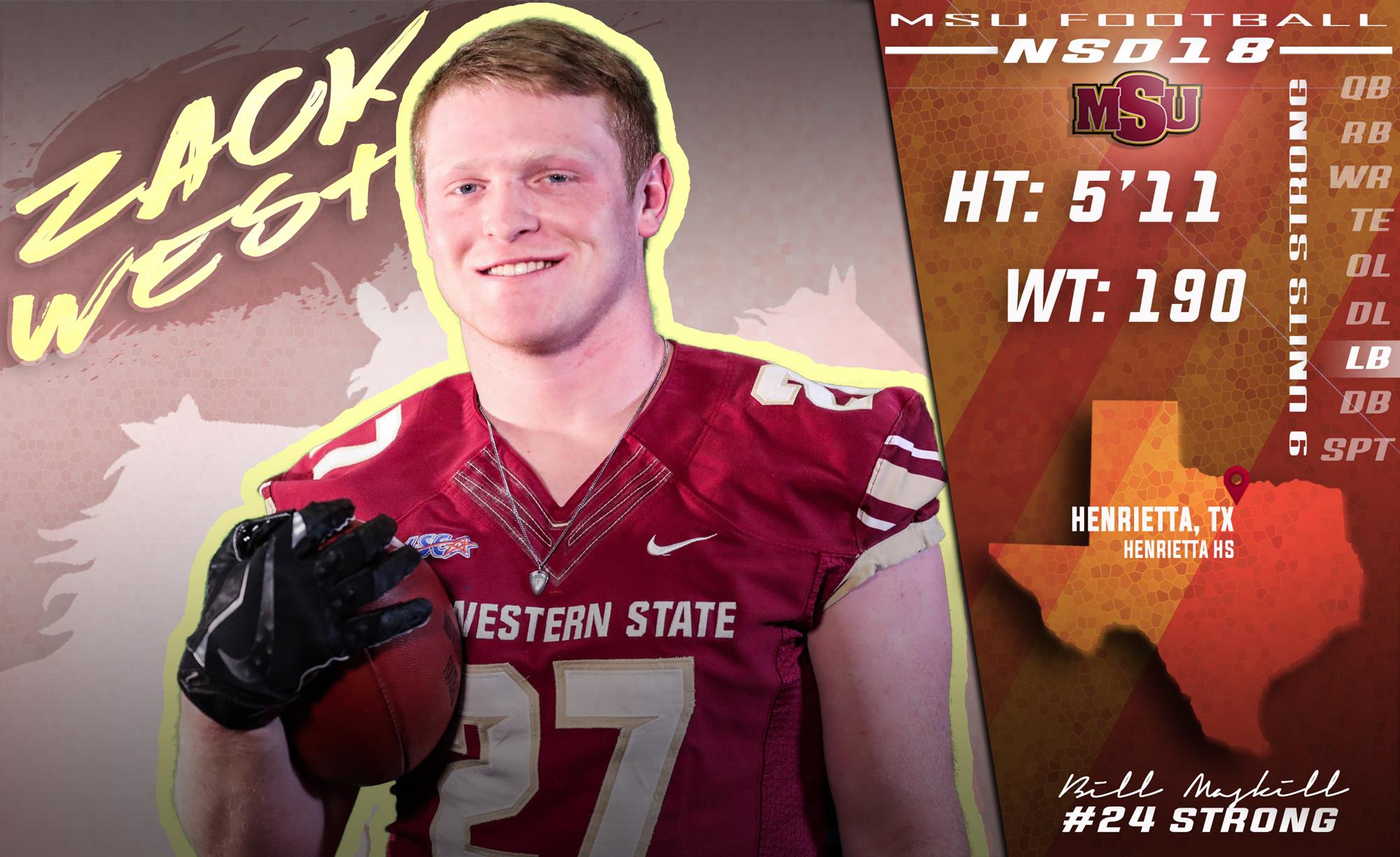 Zack West - Football - MSU Athletics