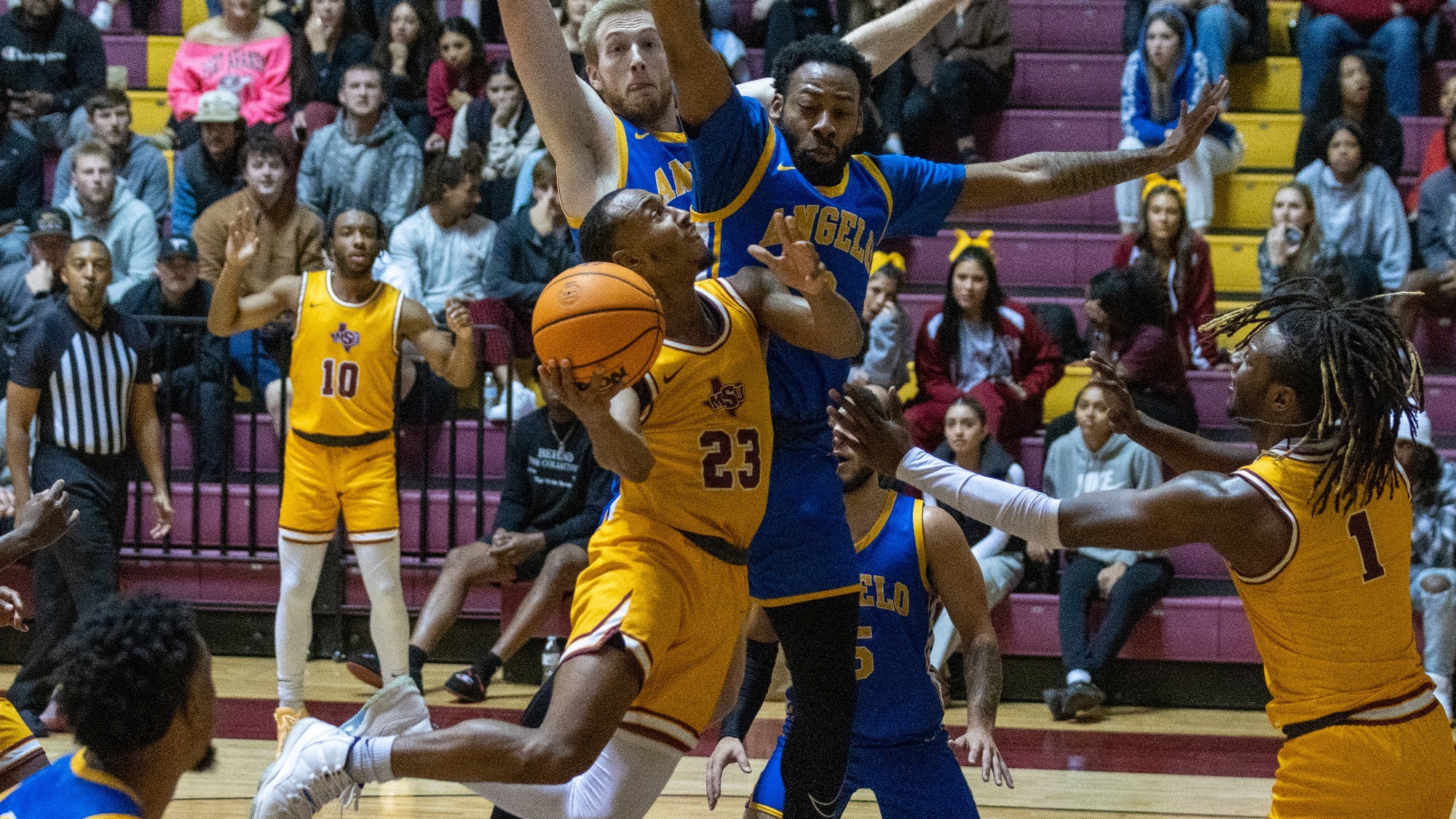 Sanders, Mustangs charge past No. 19 Angelo State in double OT - MSU ...