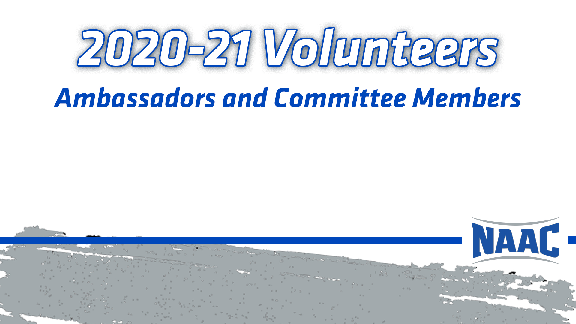 NAAC Announces 2020-21 Volunteers - National Association of Collegiate ...