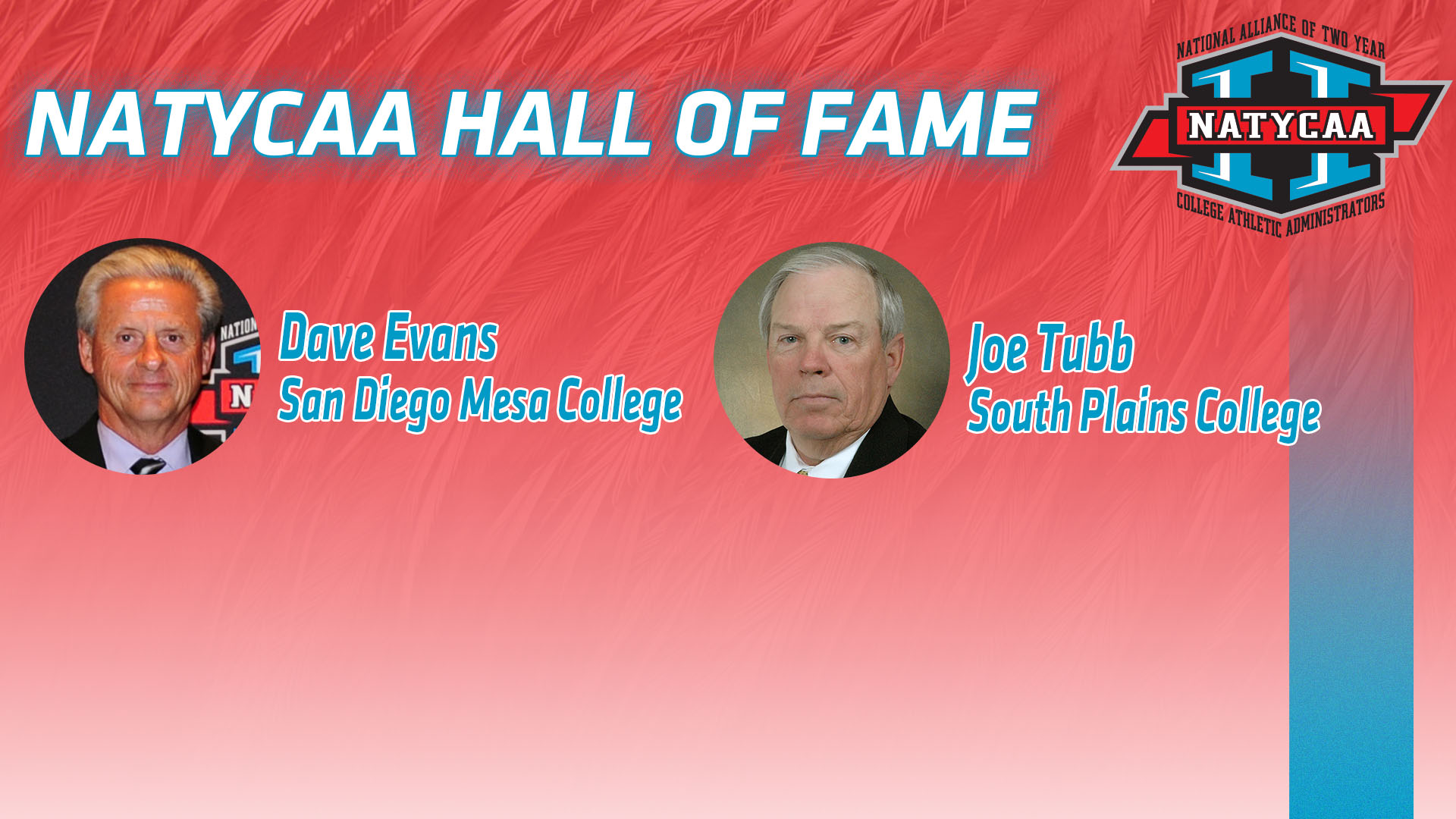 Dave Evans and Joe Tubb elected to NATYCAA Hall of Fame - National ...