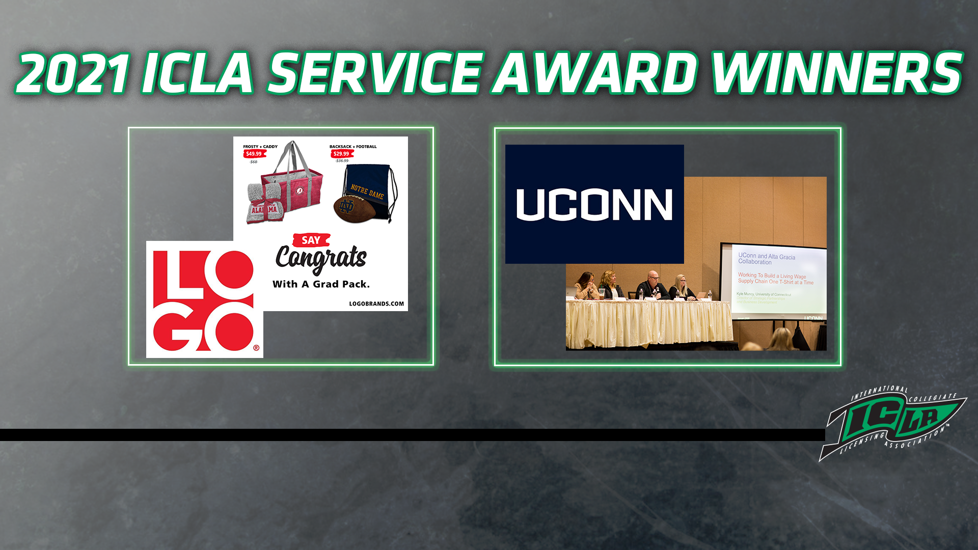 UConn and Logo Brands Named 2021 ICLA Service Award Recipients ...
