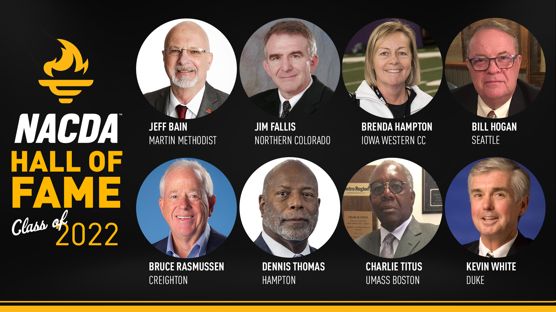 NACDA Announces 2022 Hall of Fame Class - National Association of ...