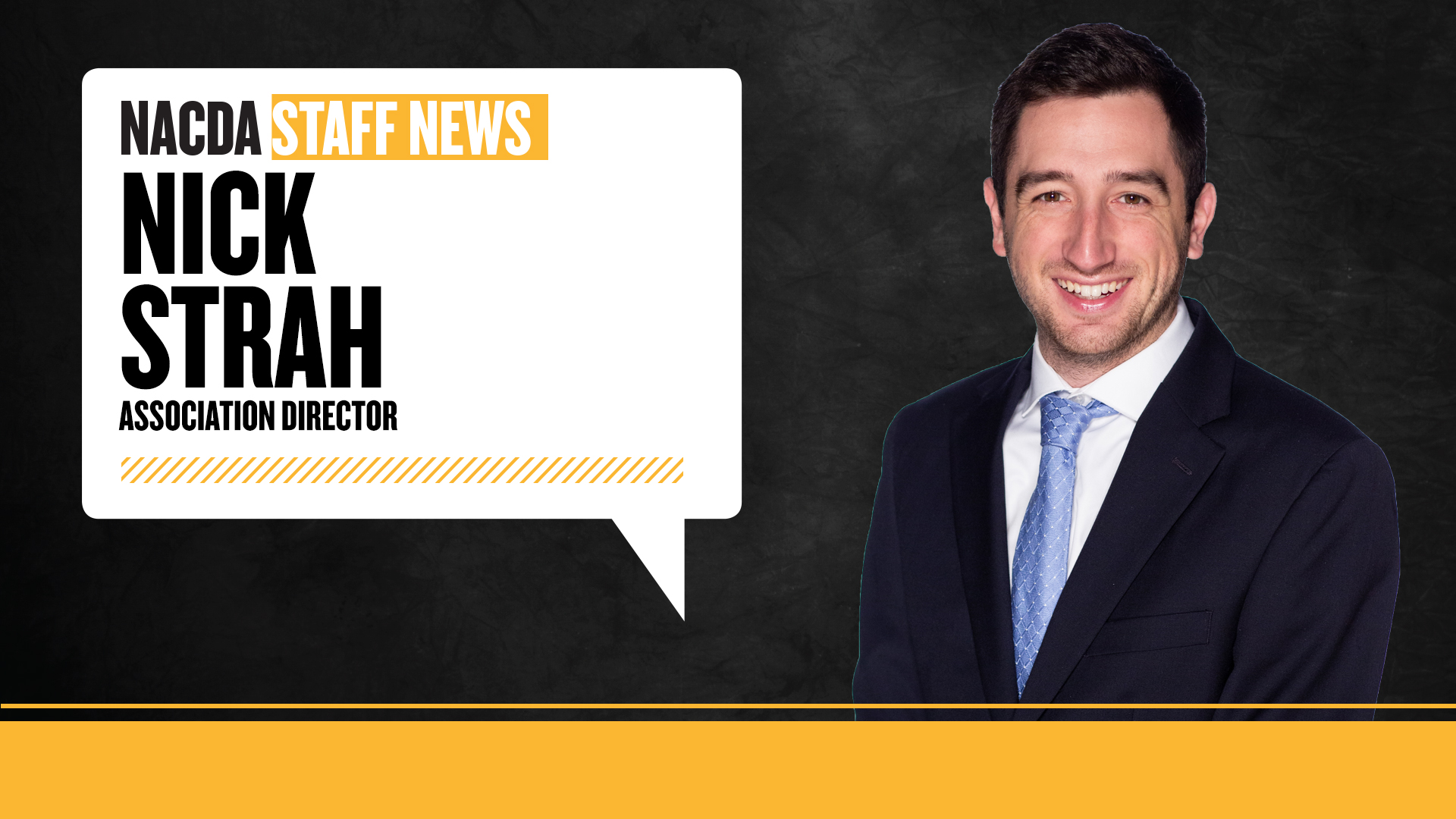 NACDA Hires Former Intern Nick Strah as Association Director - National ...