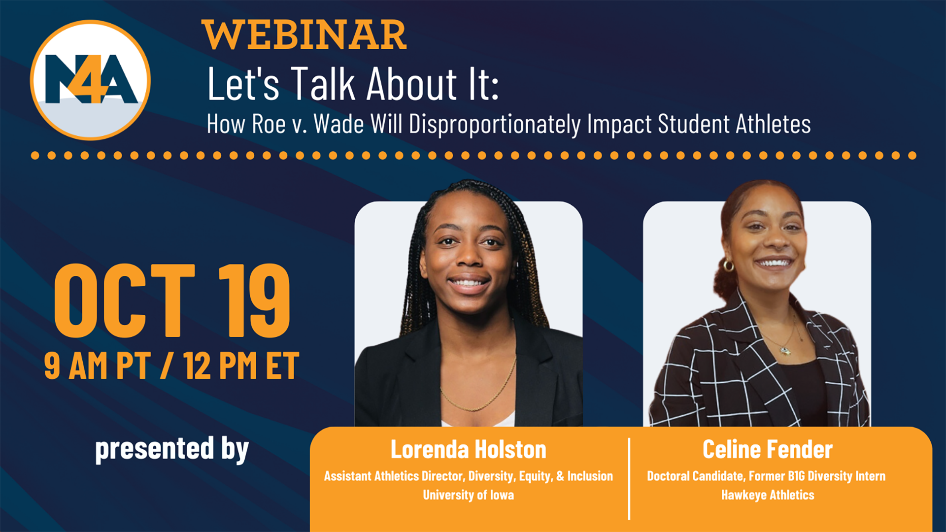 N4A Announces Next Webinar - National Association of Collegiate Directors of Athletics