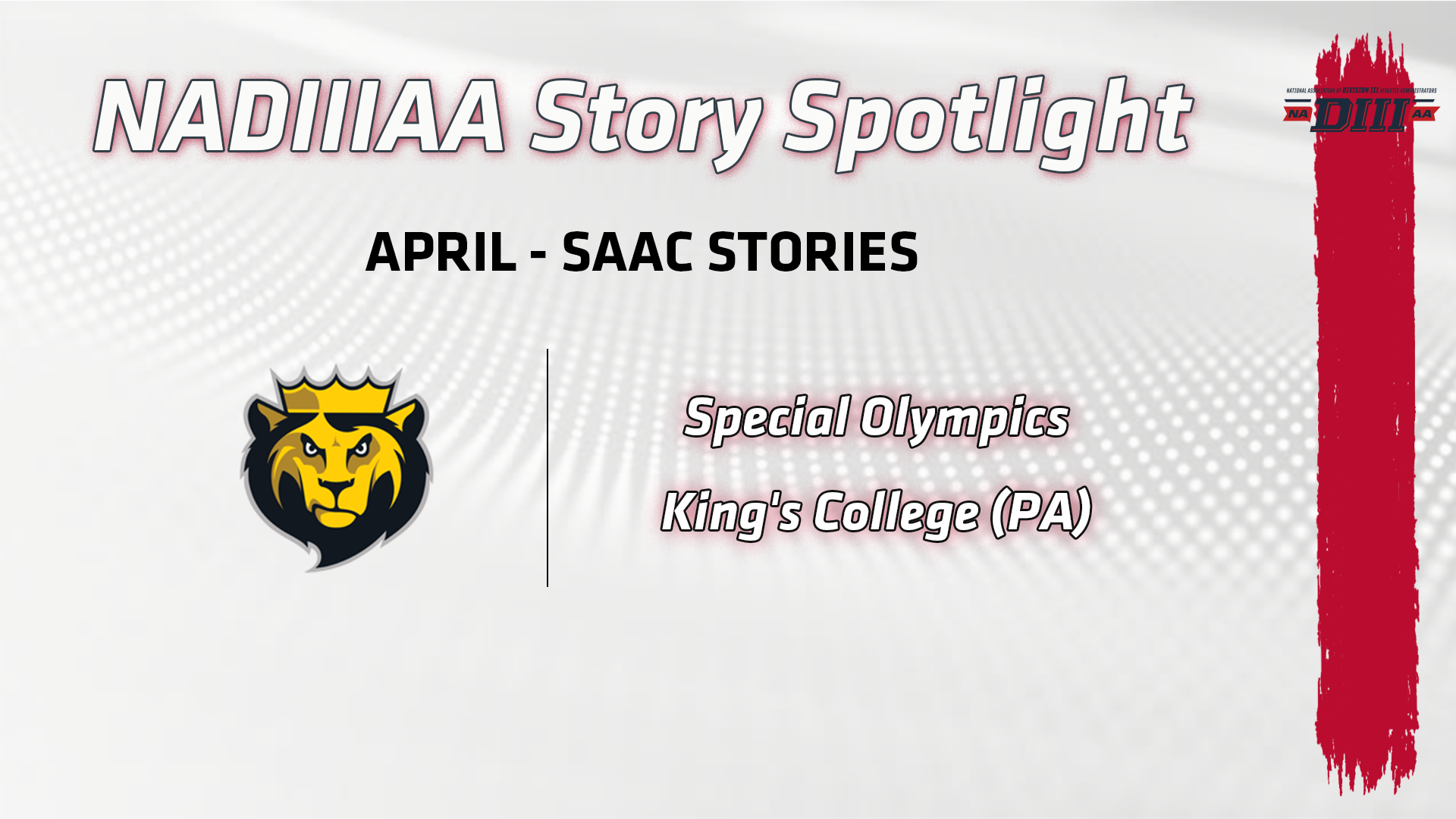 2023 NADIIIAA Story Spotlight - Special Olympics, King's College (PA ...