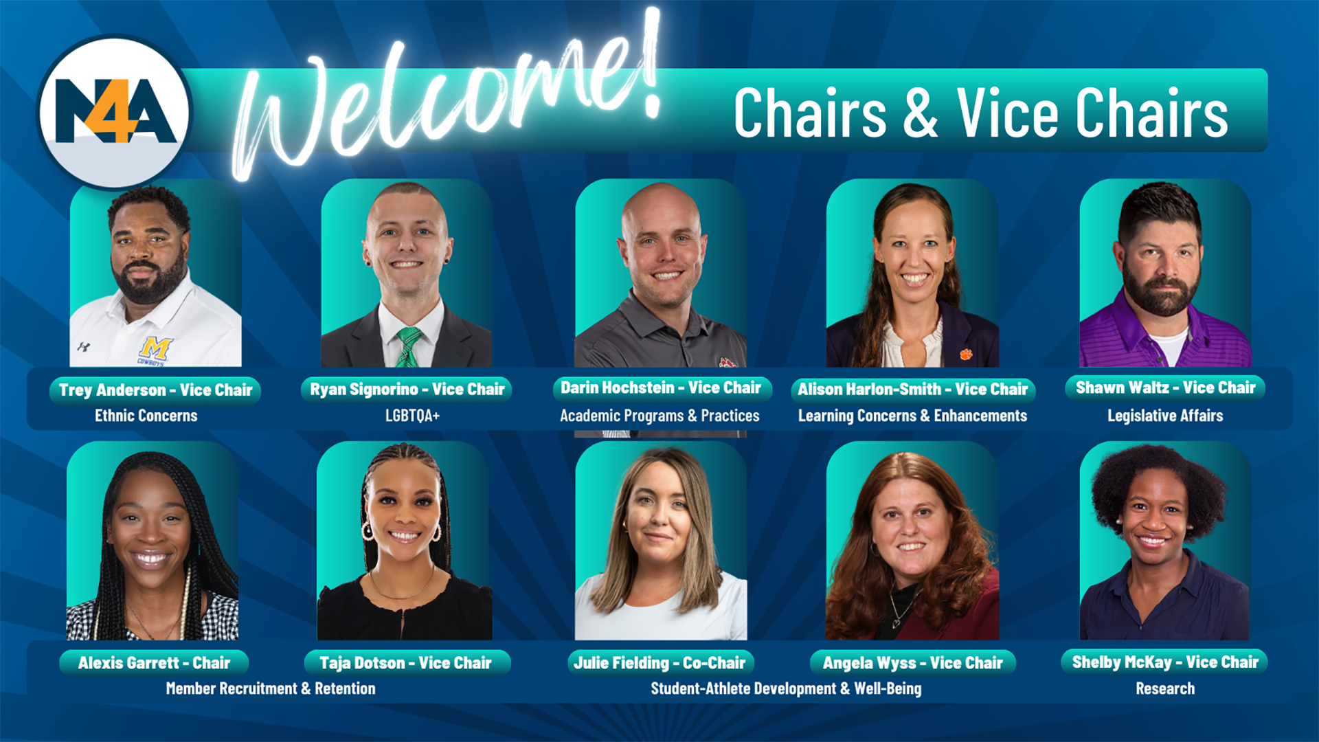 N4A Announces 2024-25 Vice Chairs - National Association of Collegiate Directors of Athletics