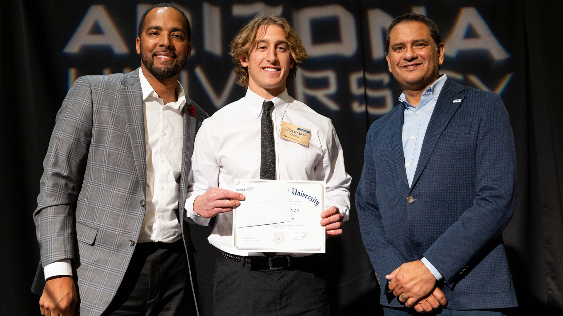 Coleman Owen Awarded Gold Axe by Northern Arizona University - Northern ...