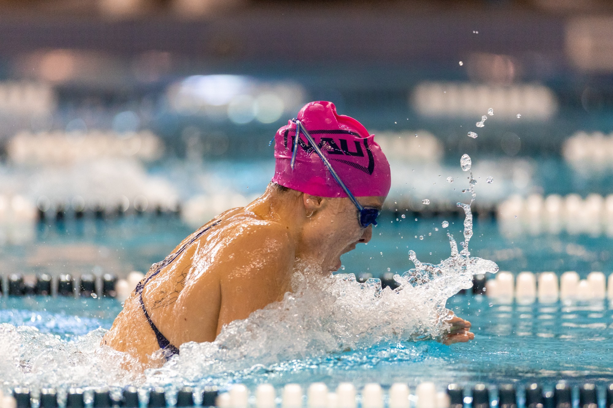 NAU Swimming and Diving Leaps to Second on Day 2 of UNLV Invitational ...