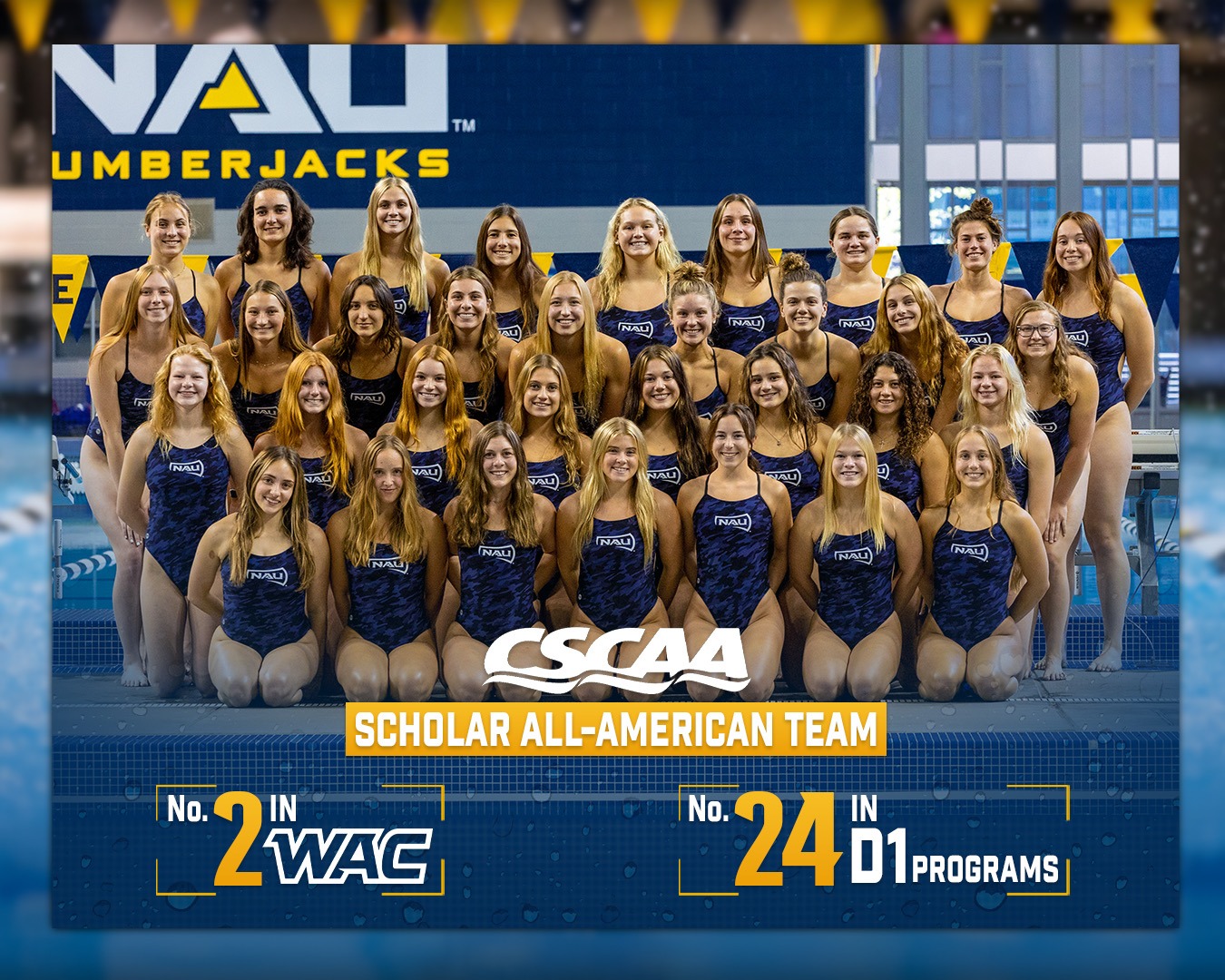 NAU Swimming and Diving Earn CSCAA Scholar All-America Honors ...