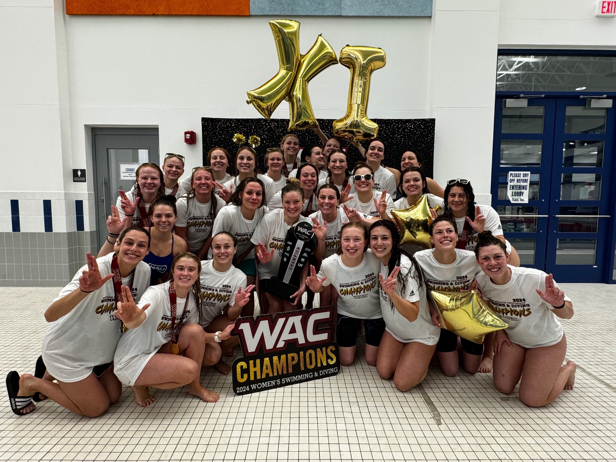 NAU Swimming and Diving Brings Home 11th Straight WAC Championship to ...