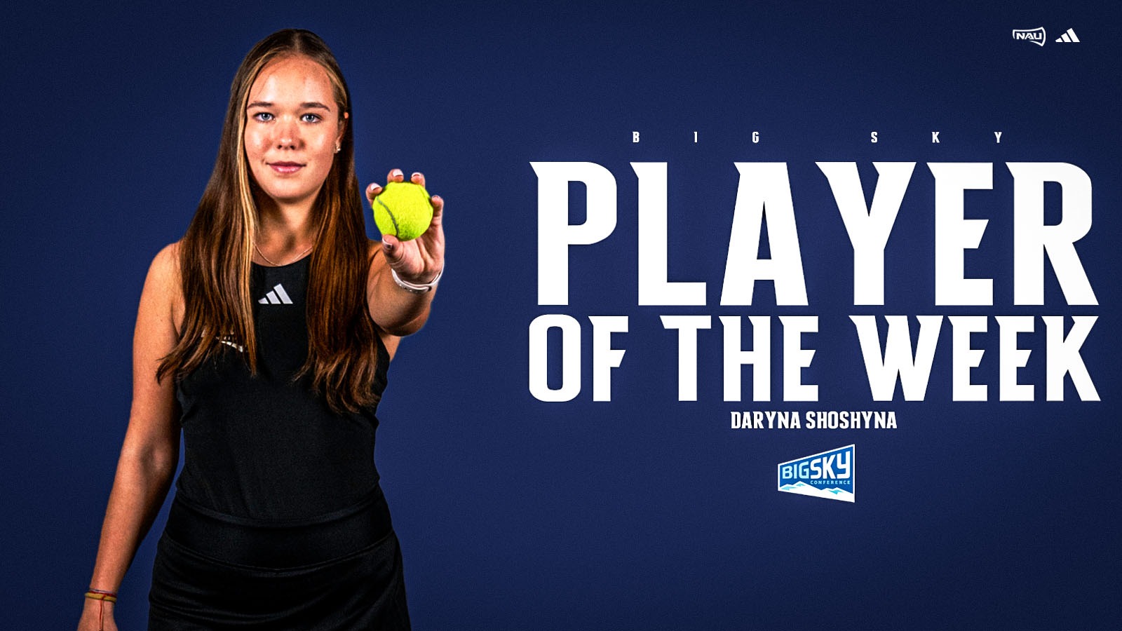 Daryna Shoshyna Named Big Sky Player of the Week - Northern Arizona University Athletics