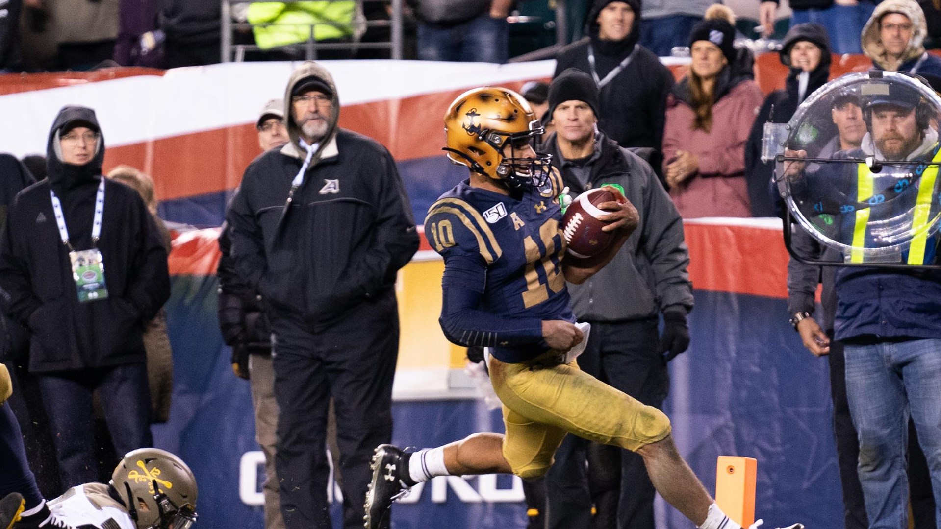 Army Postgame Interview with Navy Quarterback Malcolm Perry - Naval ...