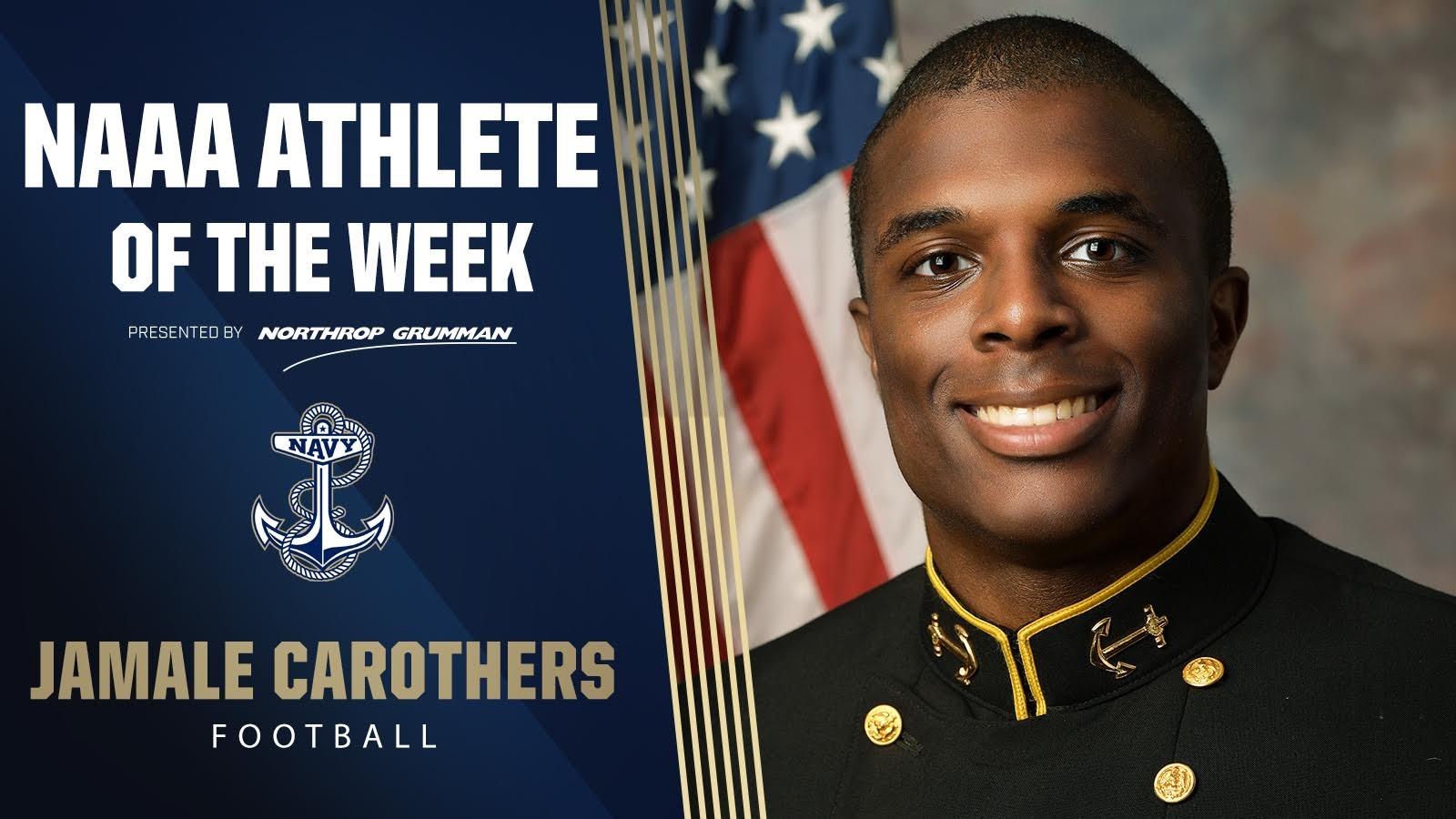 Sophomore fullback Jamale Carothers named NAAA Athlete of the Week ...