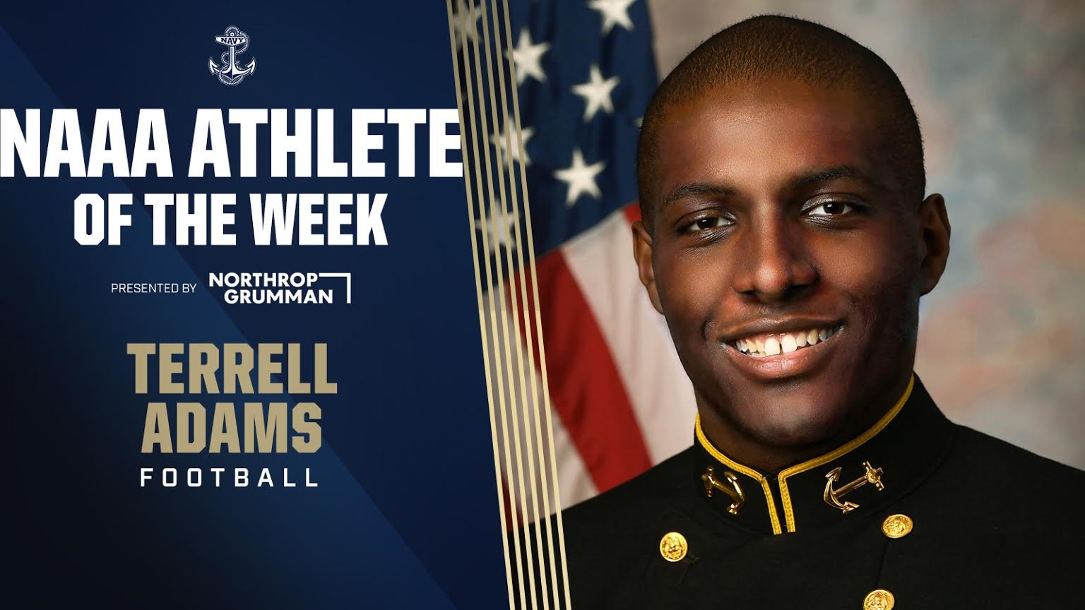 Sophomore Linebacker Terrell Adams Named NAAA Athlete of the Week ...