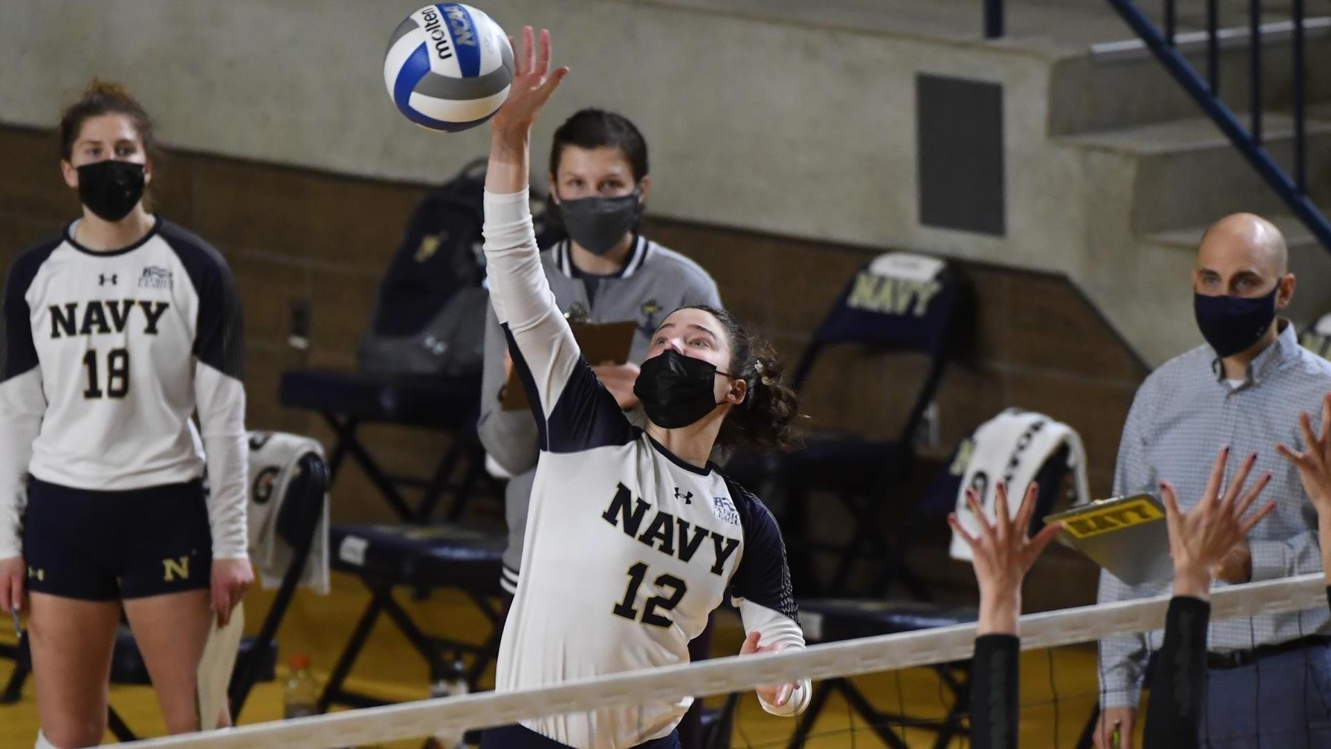 Navy Fights Off Bucknell for Three-Set Volleyball Win - Naval Academy ...