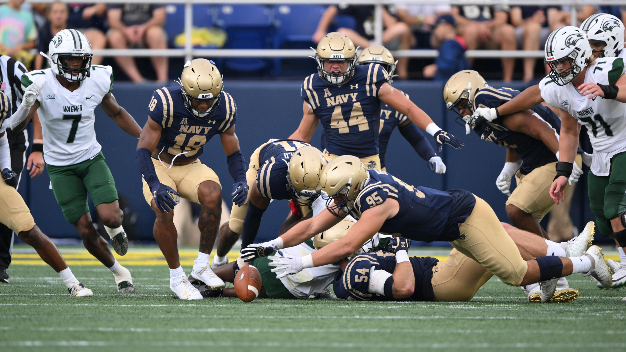 Navy Shuts Out Wagner 24-0 to Give Head Coach Brian Newberry His First ...