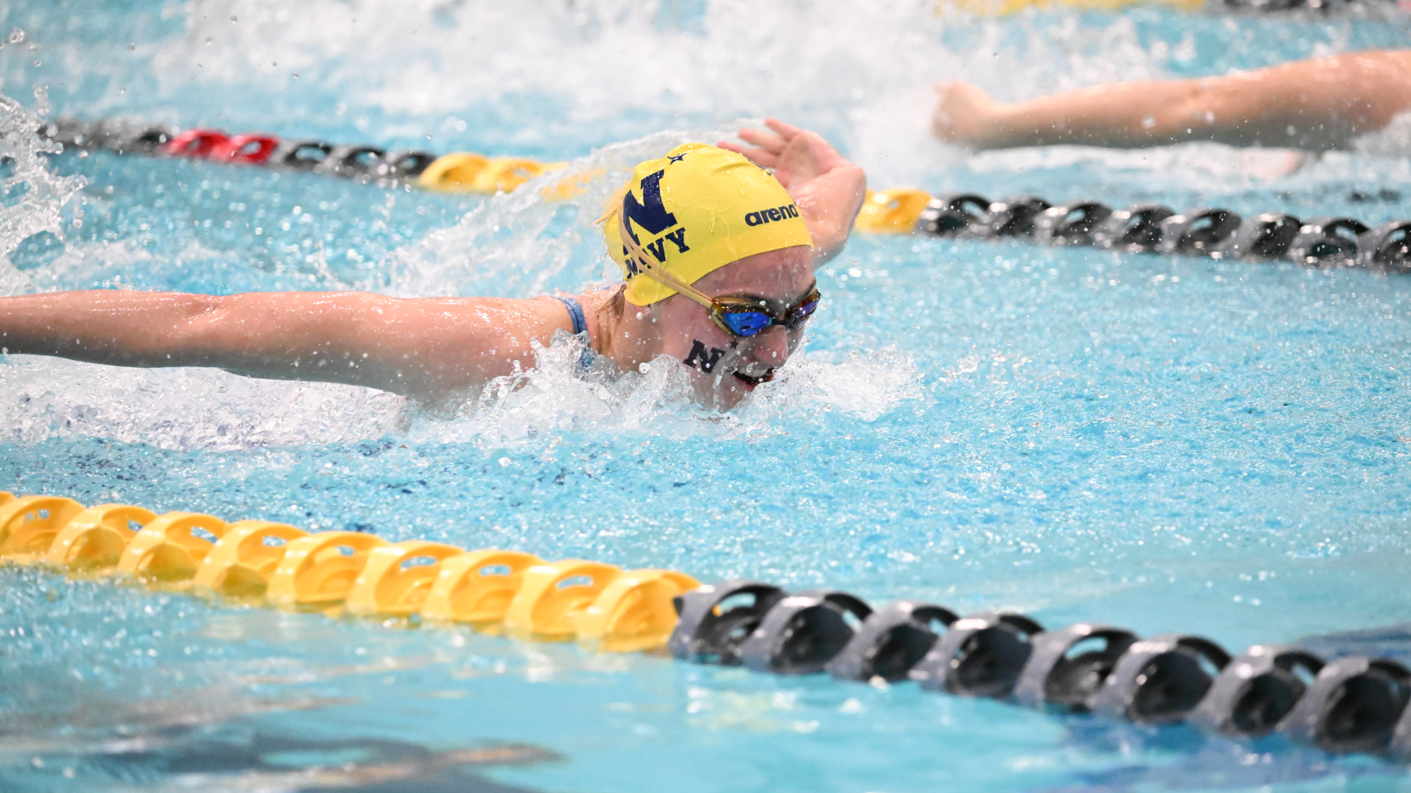 Navy Swimming and Diving Defeats Loyola and George Mason, Falls to No ...