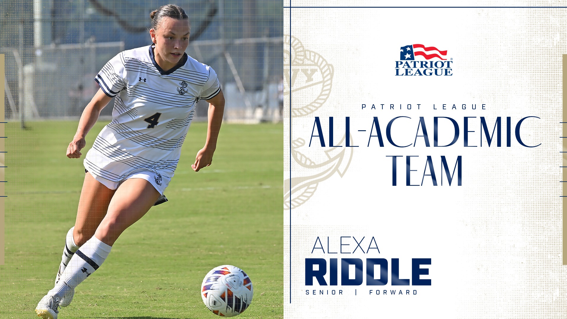 Alexa Riddle Garners CSC Academic All-District Honors - Naval Academy ...