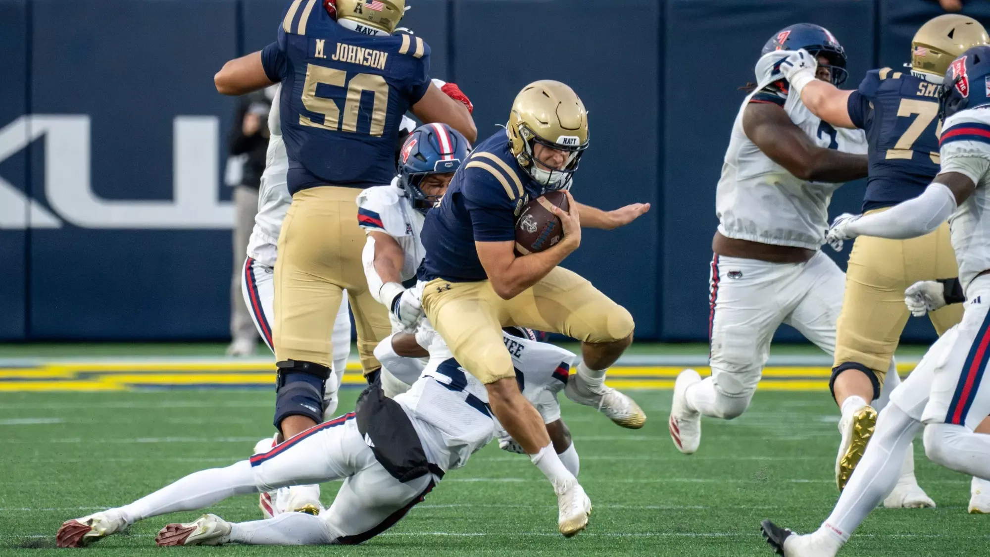Navy Safety Rayuan Lane III Drafted in the Sixth Round by the ...