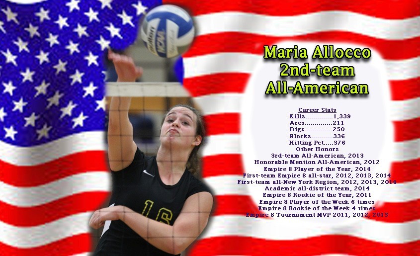 Maria Allocco - 2014 - Women's Volleyball - Nazareth University Athletics