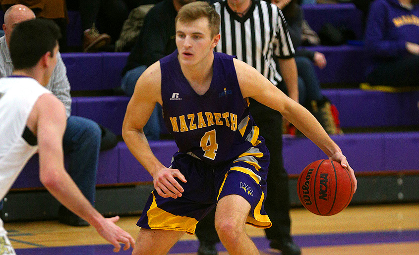 Men's basketball holds off Hiram in season opener - Nazareth University ...