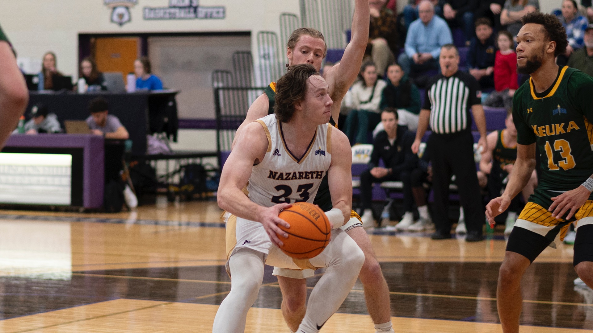 Men’s Basketball Comes Back for Double-Digit Win - Nazareth University ...