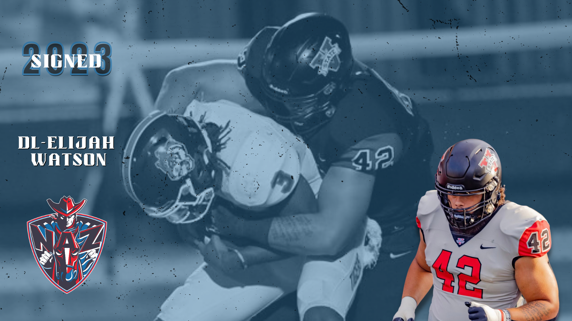 NORTHERN ARIZONA WRANGLERS SIGN DEFENSIVE LINEMAN ELIJAH WATSON ...