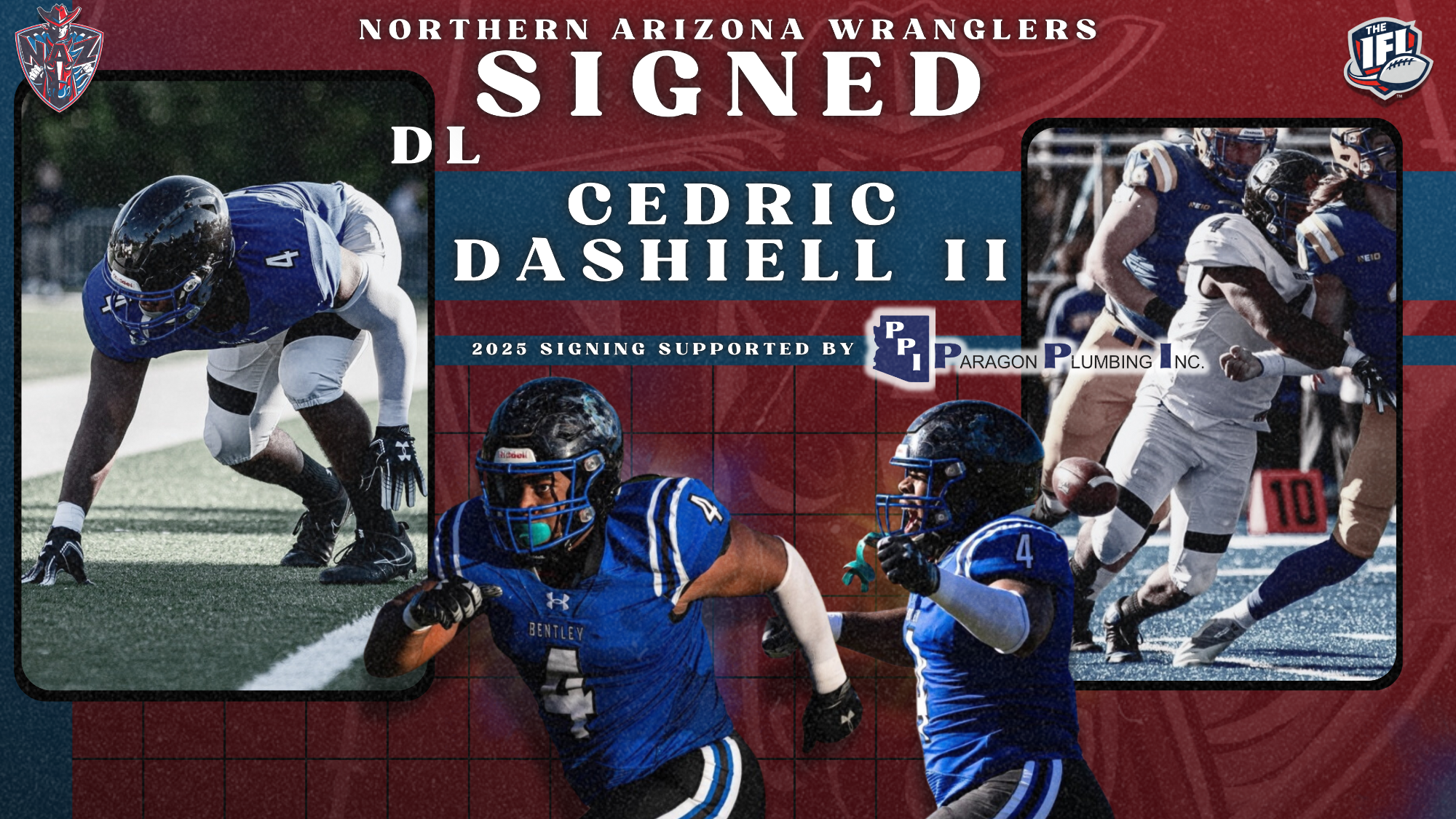 NORTHERN ARIZONA WRANGLERS SIGN OFFENSIVE LINEMAN JAMAL (JB) BAILEY ...